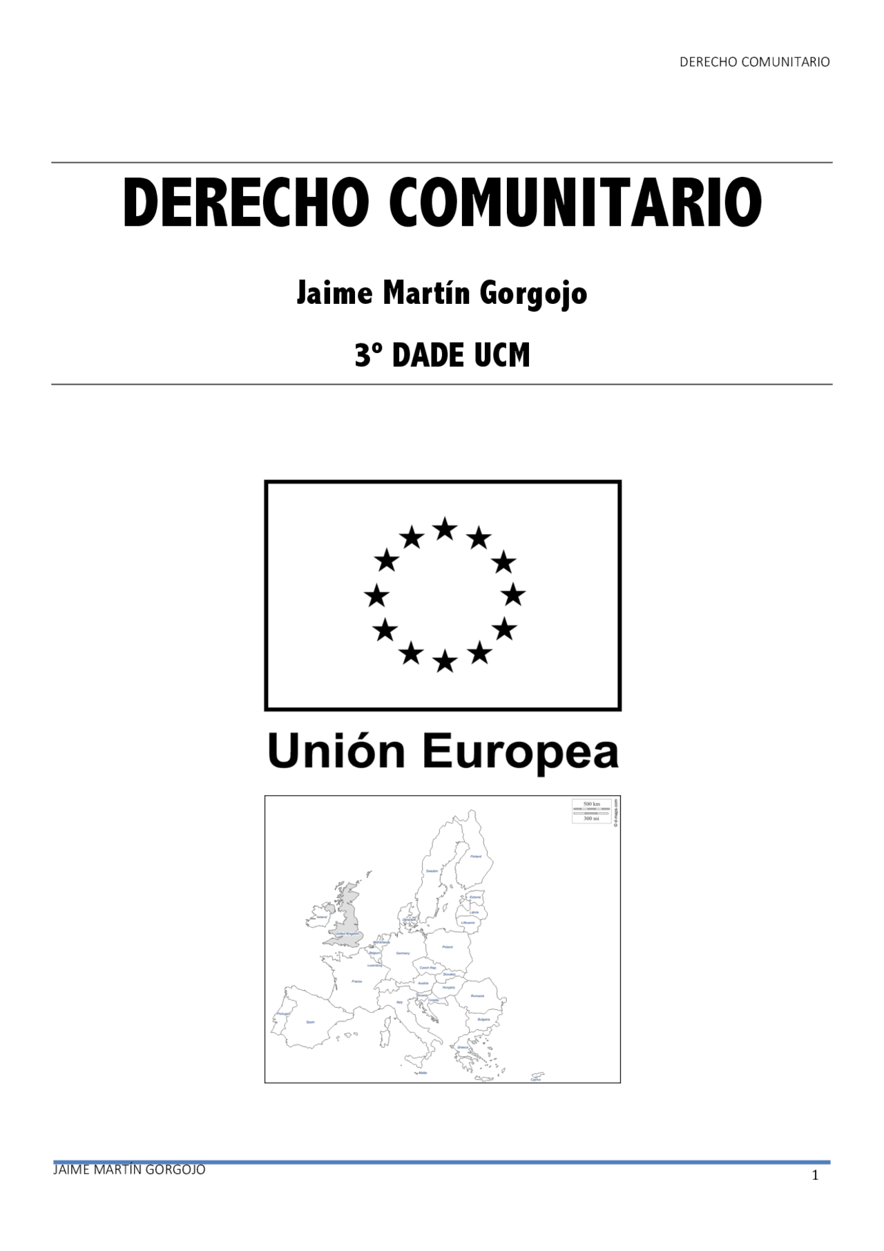 Derecho Comunitario Segundo AÑo Docsity