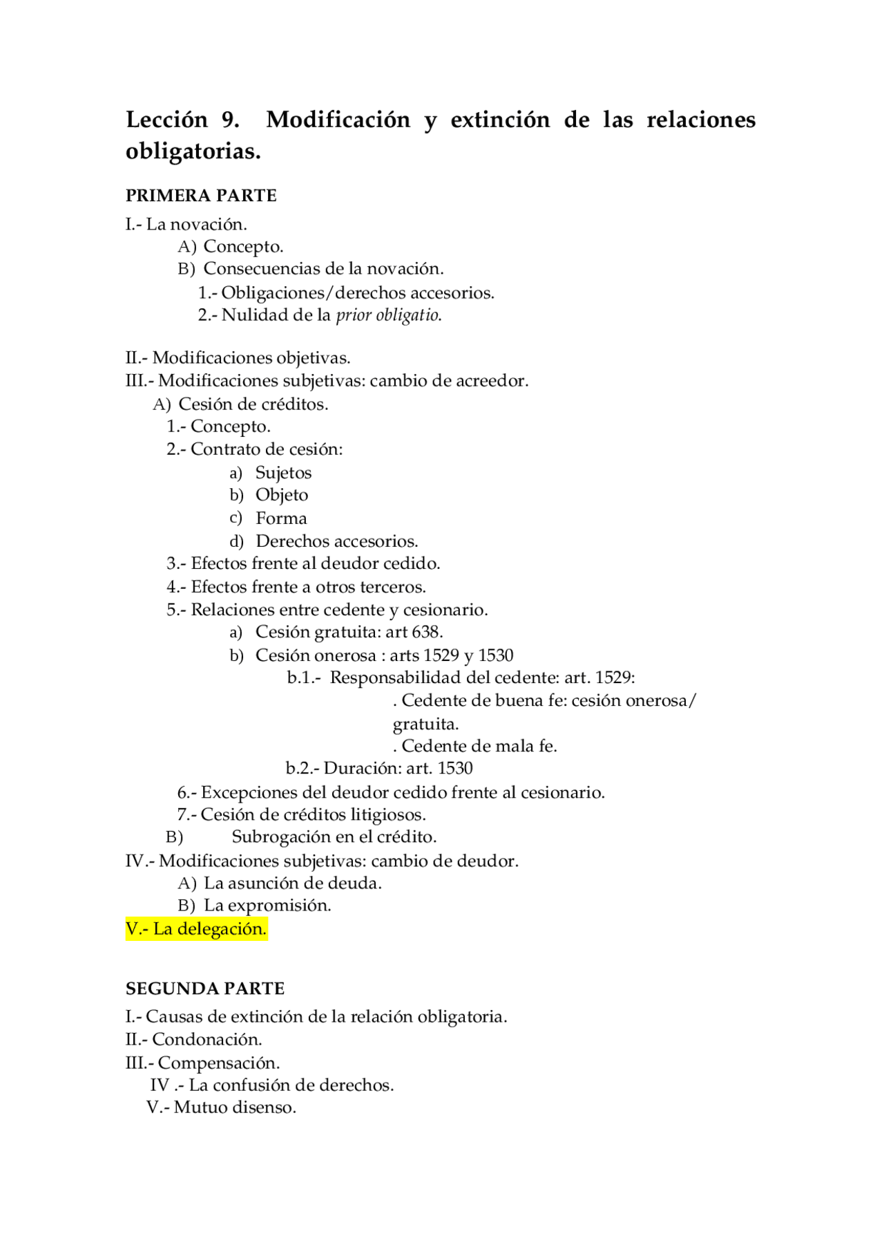 Lecc 9 Esquema Apuntes 9 Docsity