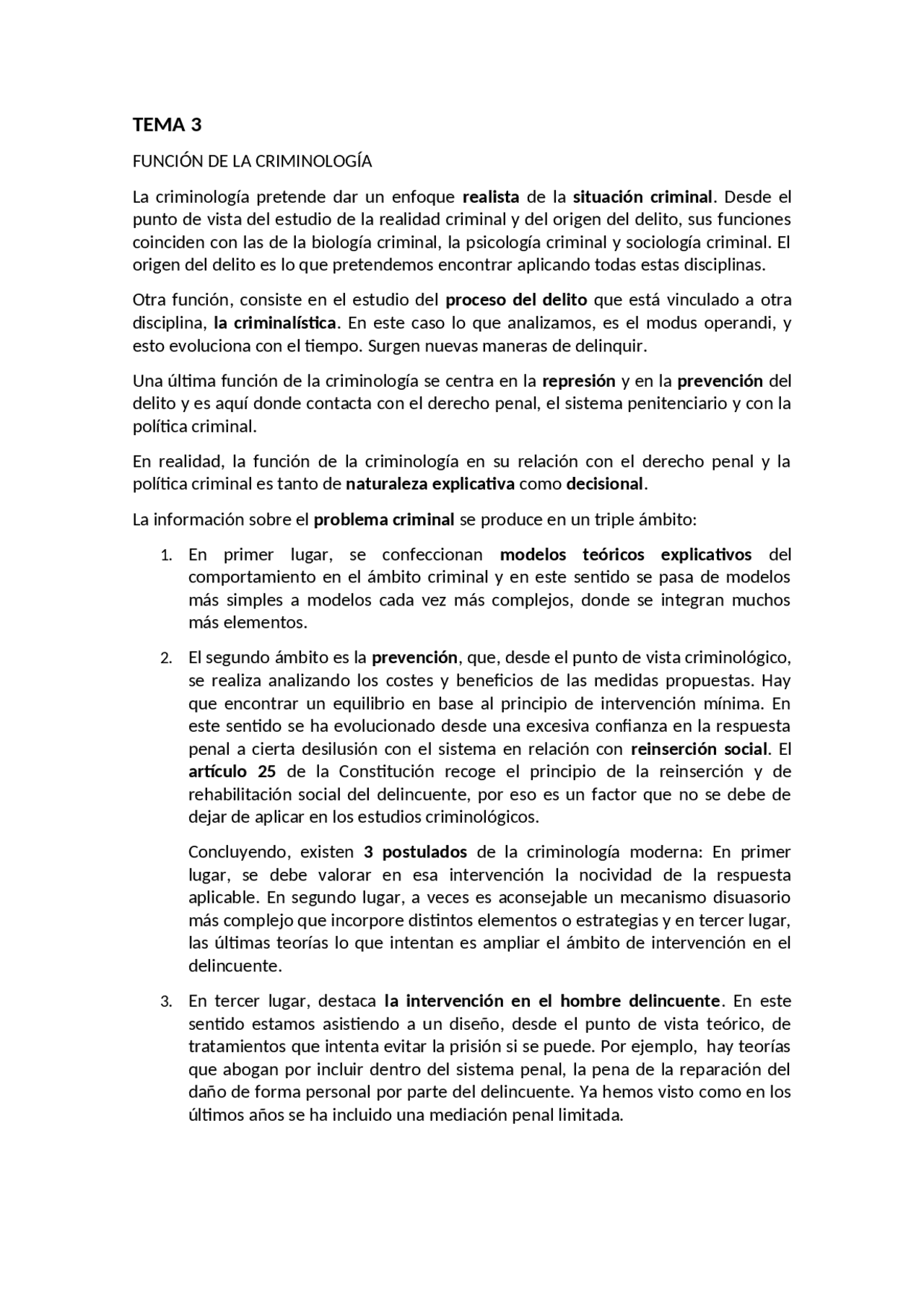 Criminología Apuntes Docsity