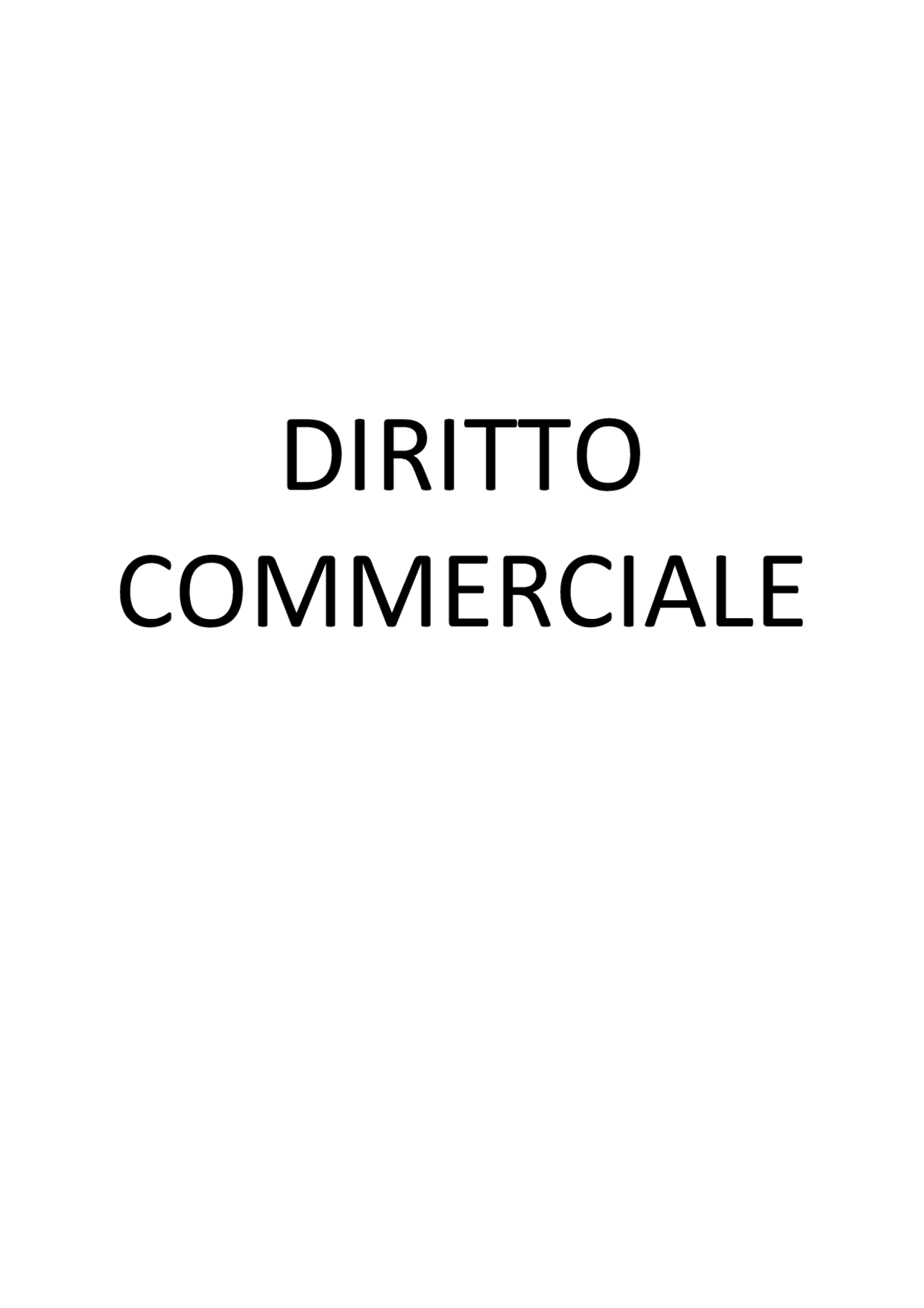 Appunti Di Diritto Commerciale Docsity