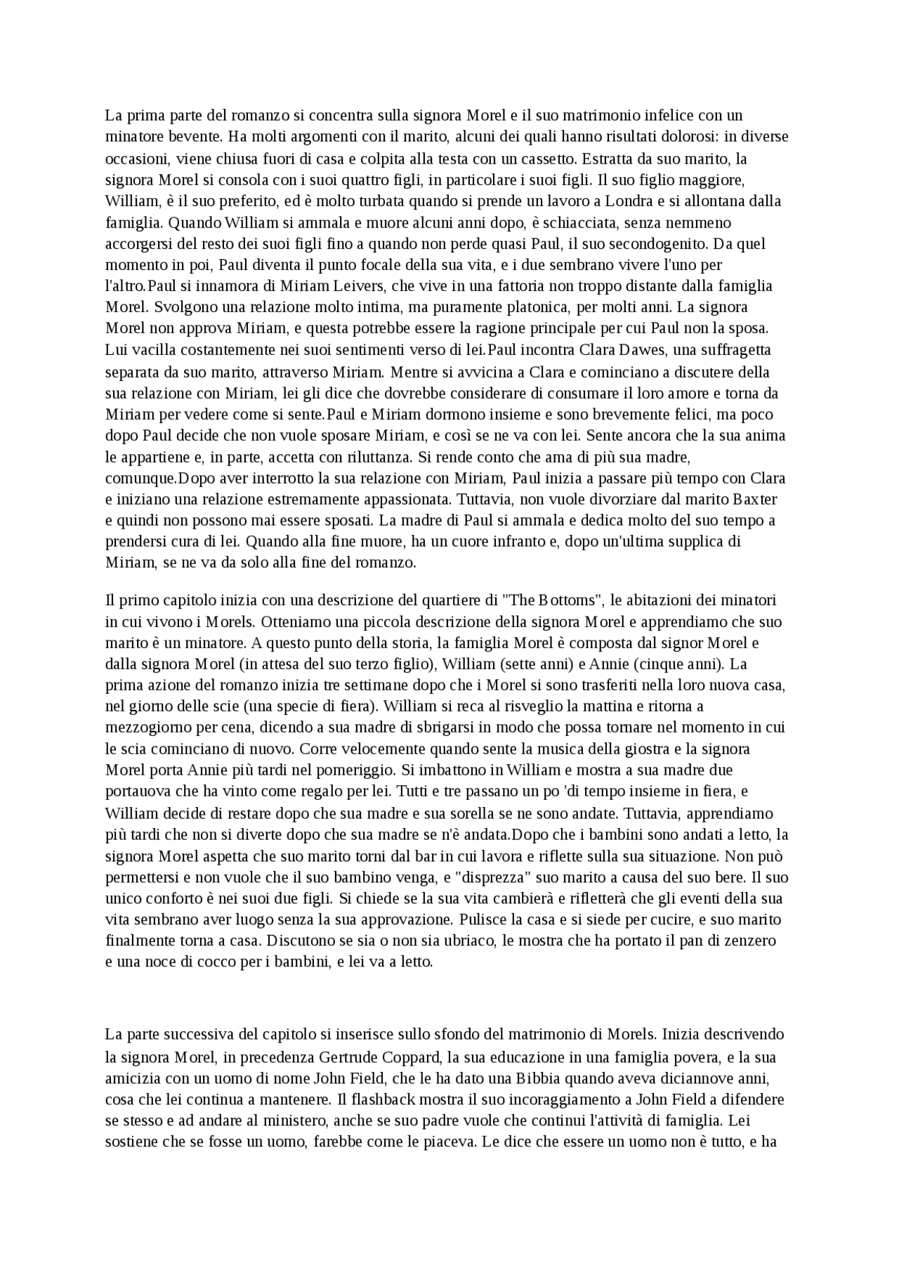 Figli E Amantiriassunto Del Libro Docsity