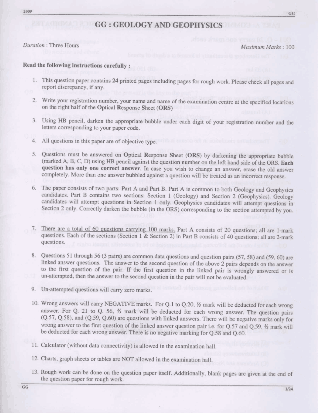 Final Examination on Geology and Geophysics | PETE 201 - Docsity