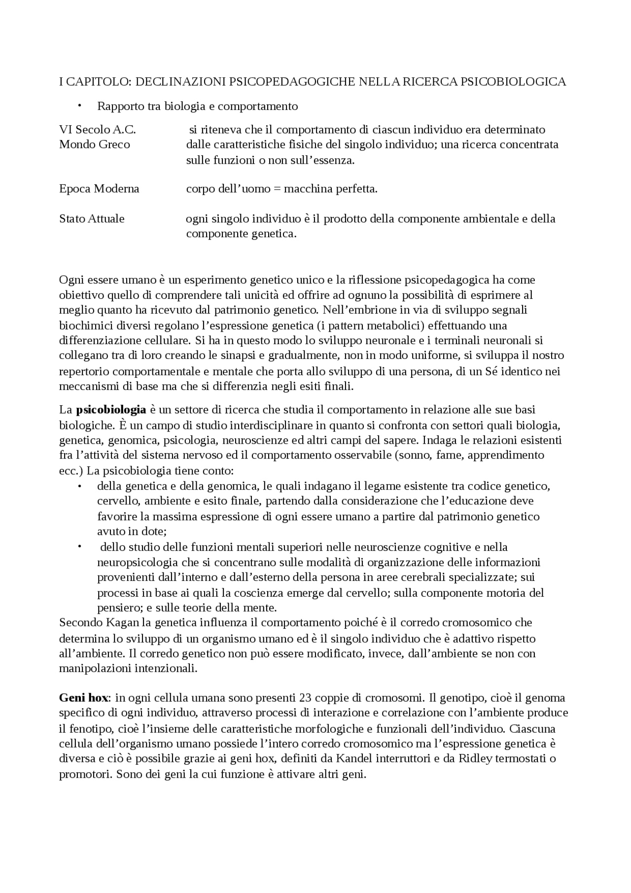 Le Neuroscienze E Leducazione Docsity