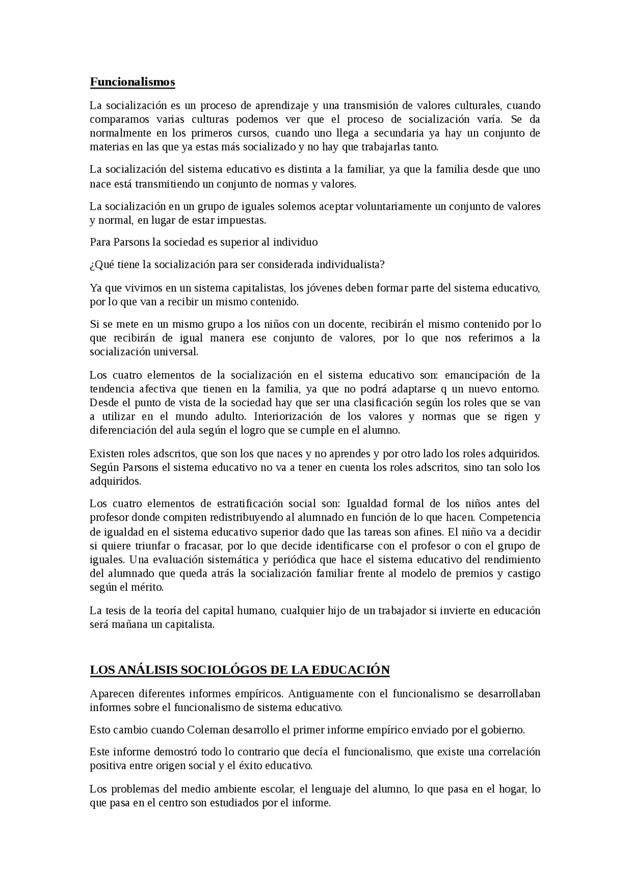 Apuntes Sociología Primero De Magisterio Docsity
