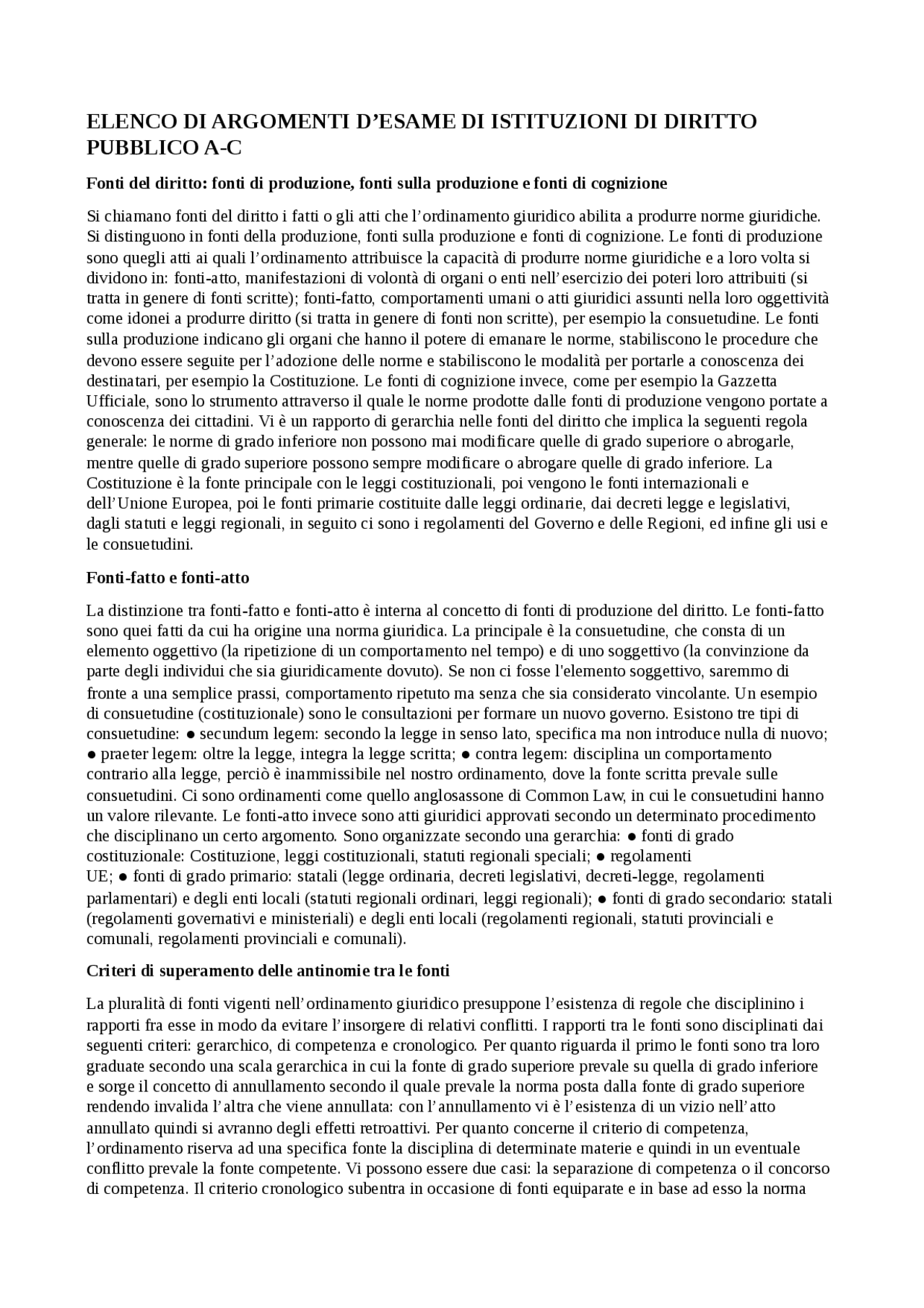 Risposte Domande Diritto Pubblico Prof Vipiana Appunti Di Diritto