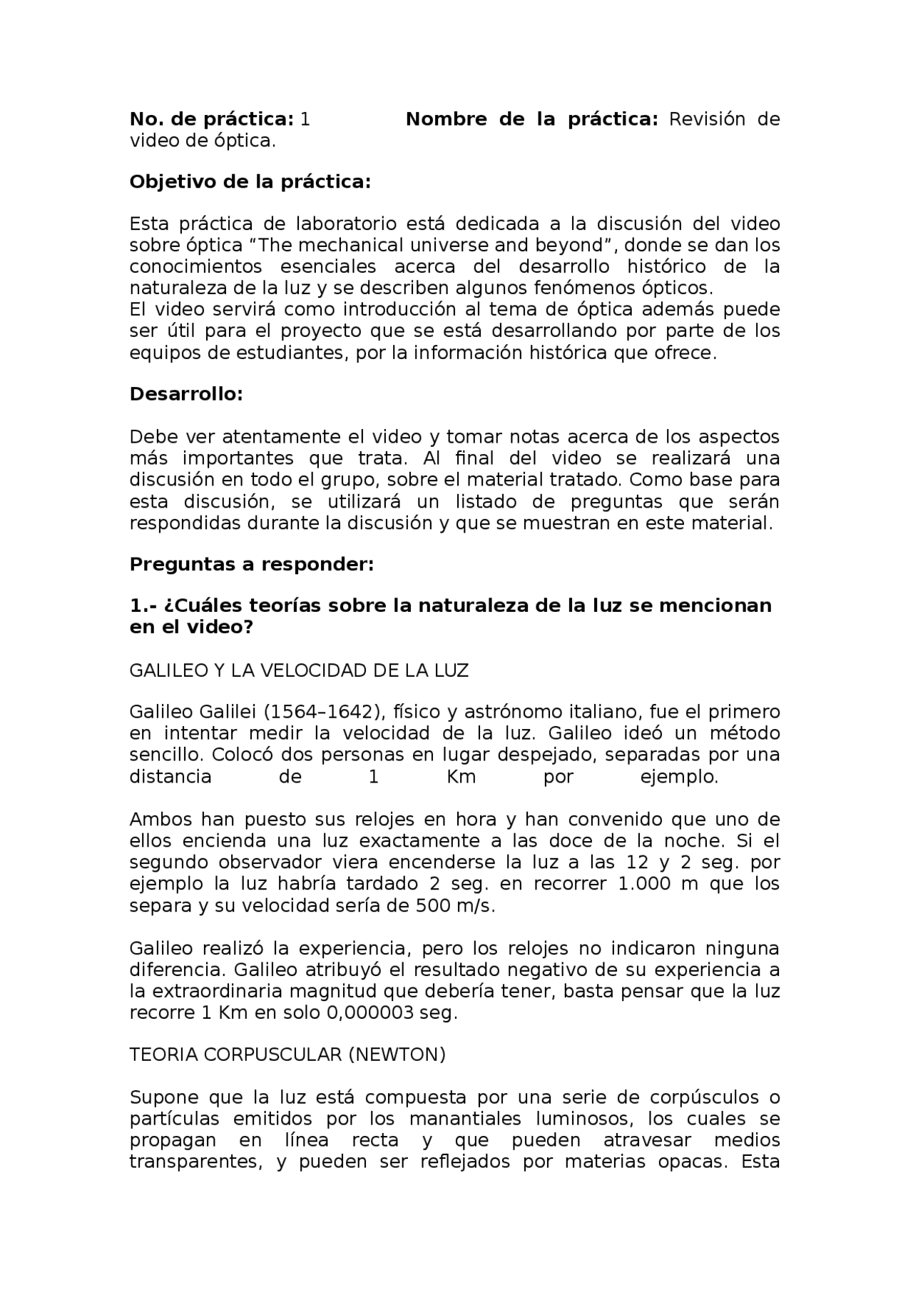Lab Fisica Moderna Practicas 1 5 Resúmenes De Física Experimental