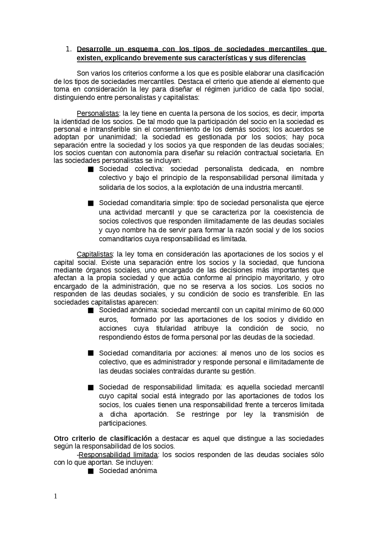 Apuntes Derecho De Sociedades Docsity