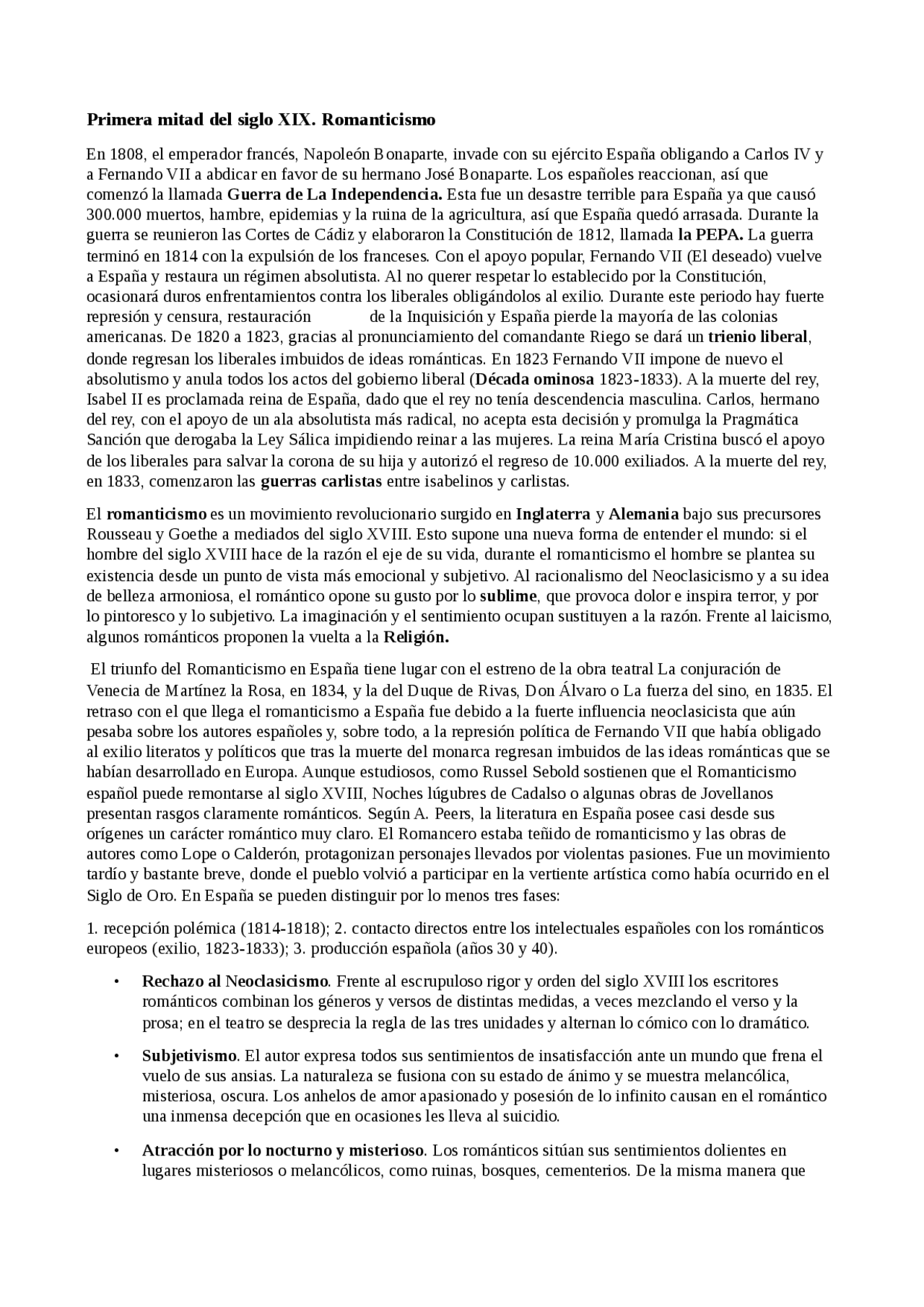 Letteratura Spagnola Docsity