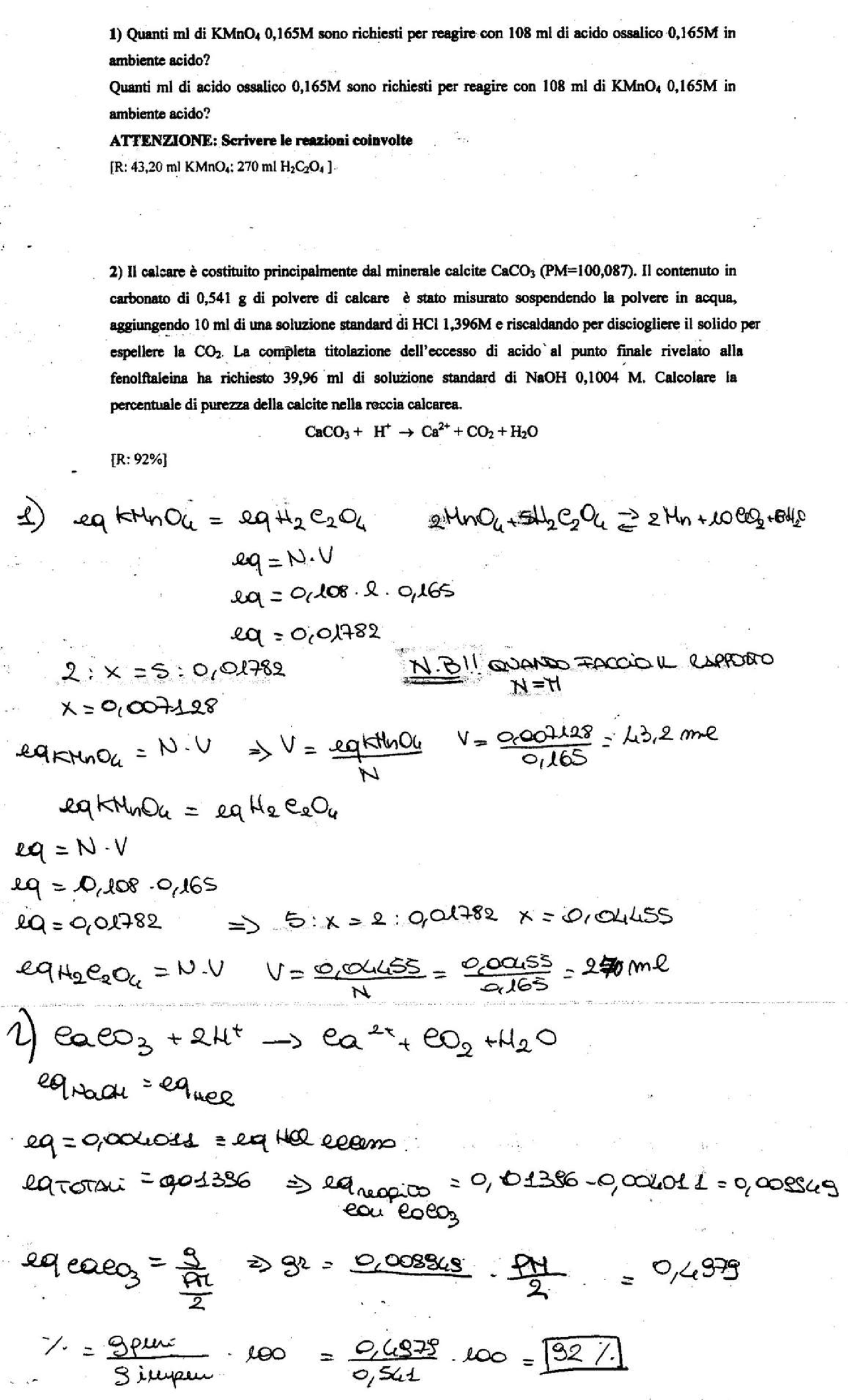 Esercizi Svolti Analisi 1 Docsity