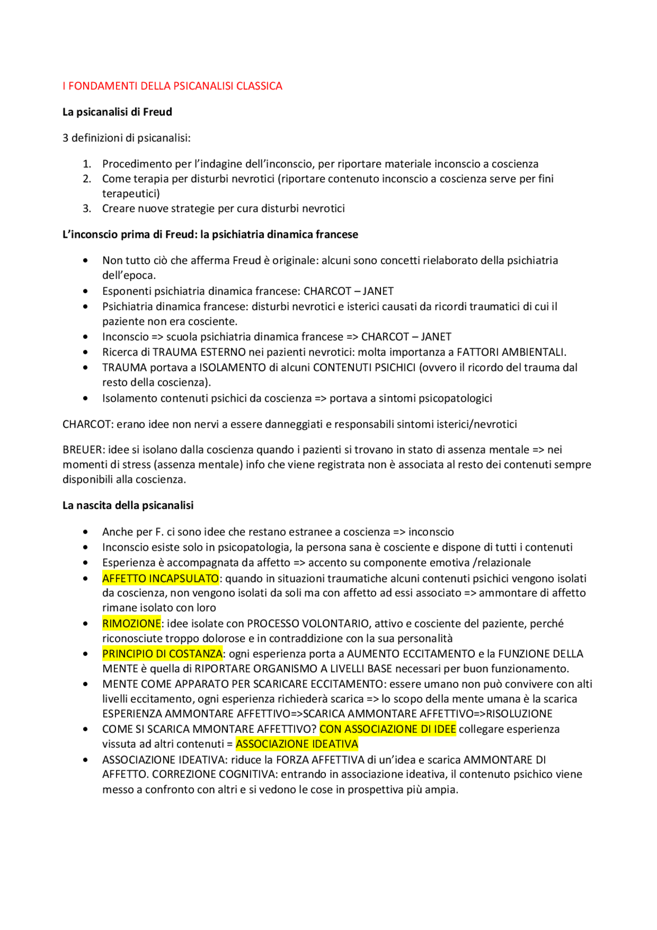 Riassunti Psicologia Dinamica Docsity