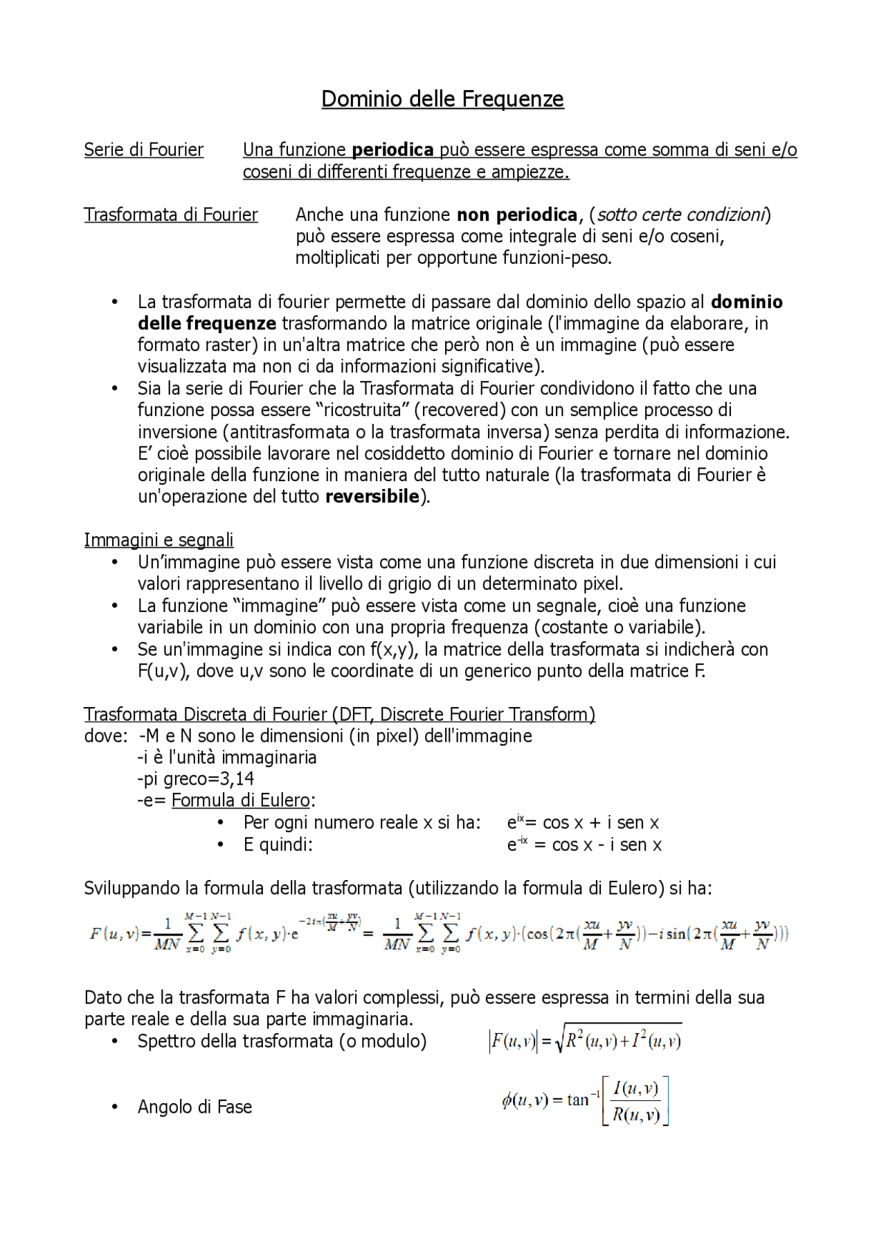 Sviluppo In Serie Di Fourier Docsity