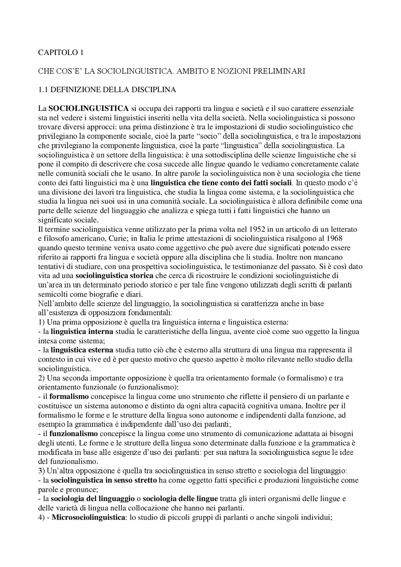 Manuale Di Sociolinguistica Docsity