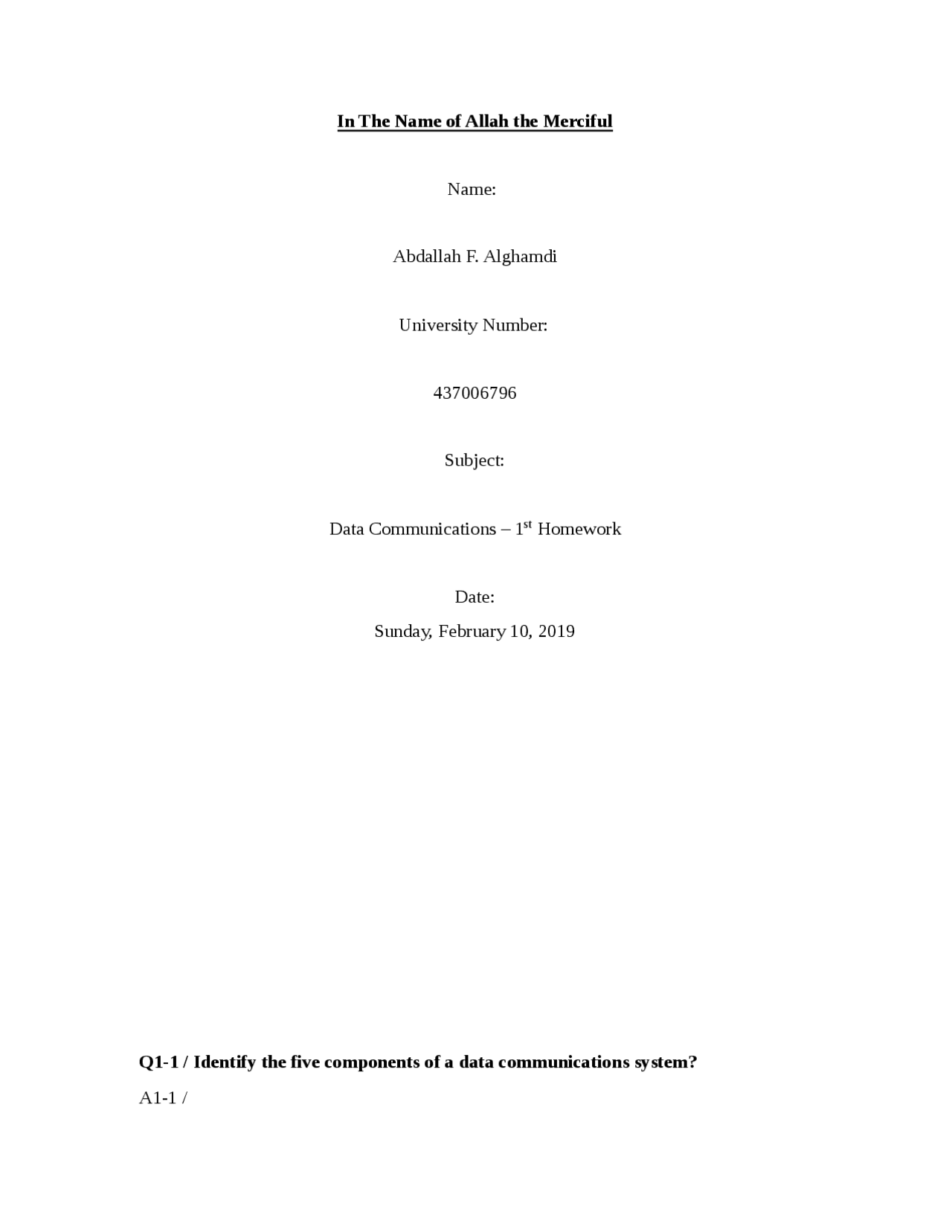 Data Communication Textbook Lecture Notes Data Communication Systems And Computer Networks
