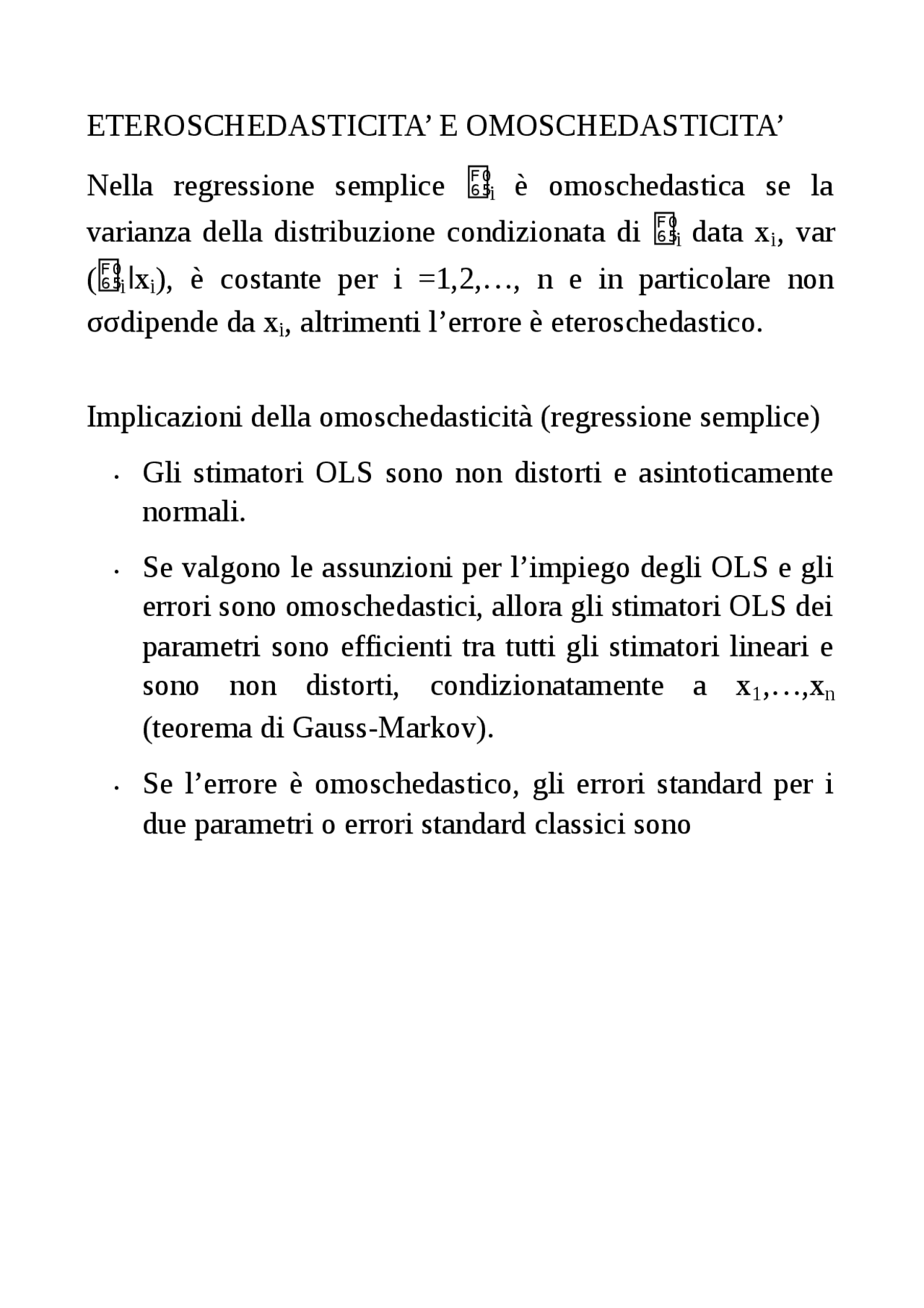 Modello Di Regressione Docsity