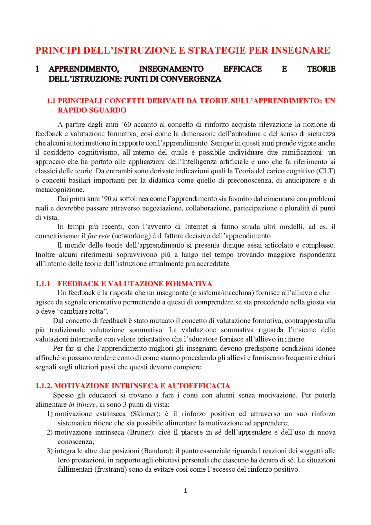 Principi Dellistruzione E Strategie Per Insegnare Criteri Per Una