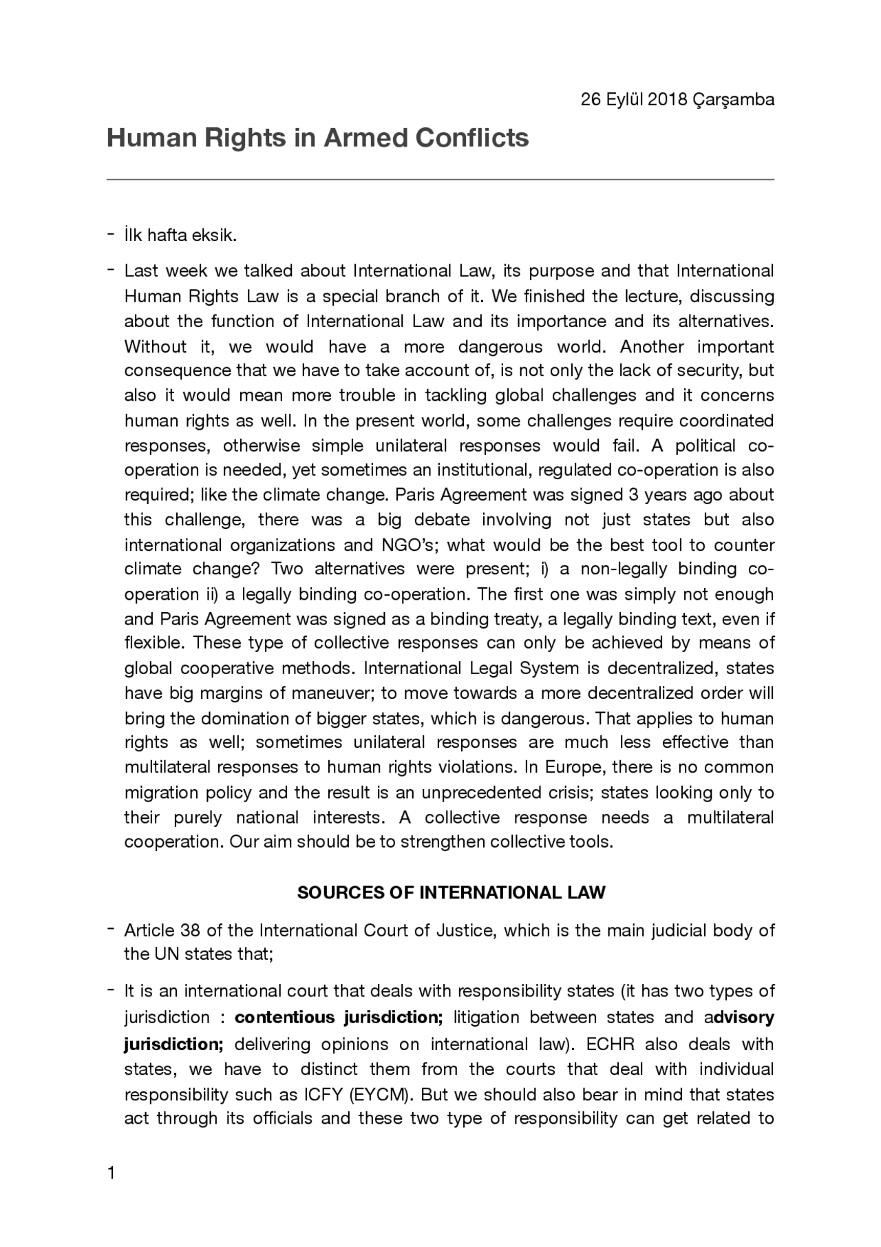 Diritti Umani E Conflitti Armati Docsity