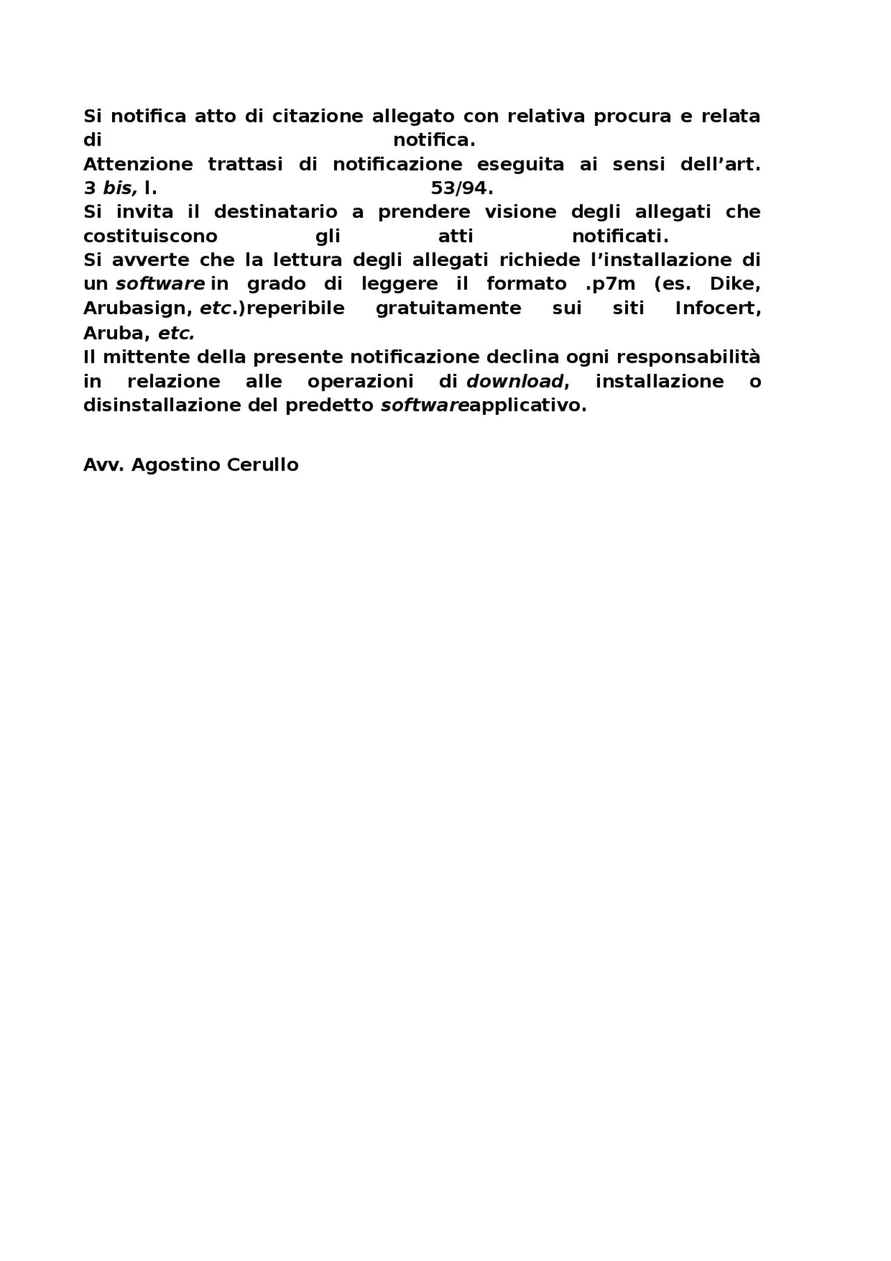 Notificazione A Mezzo Pec Docsity