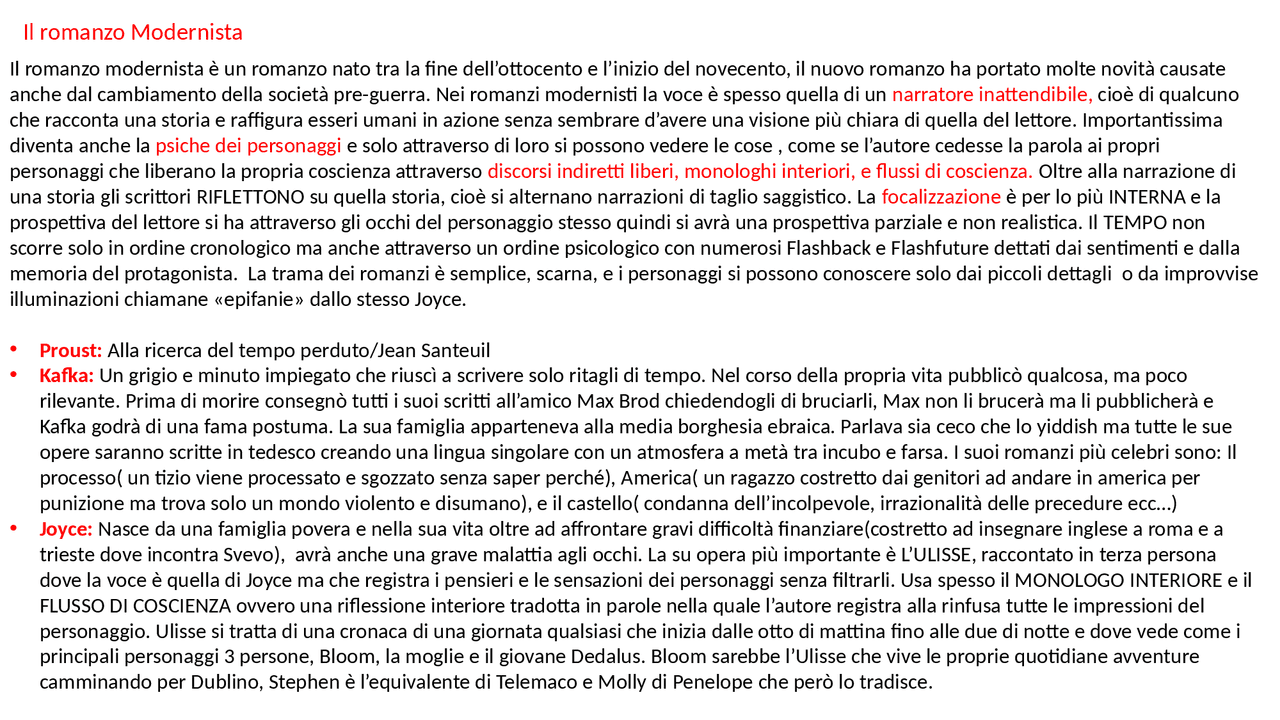 Italiano Quinto Anno Docsity