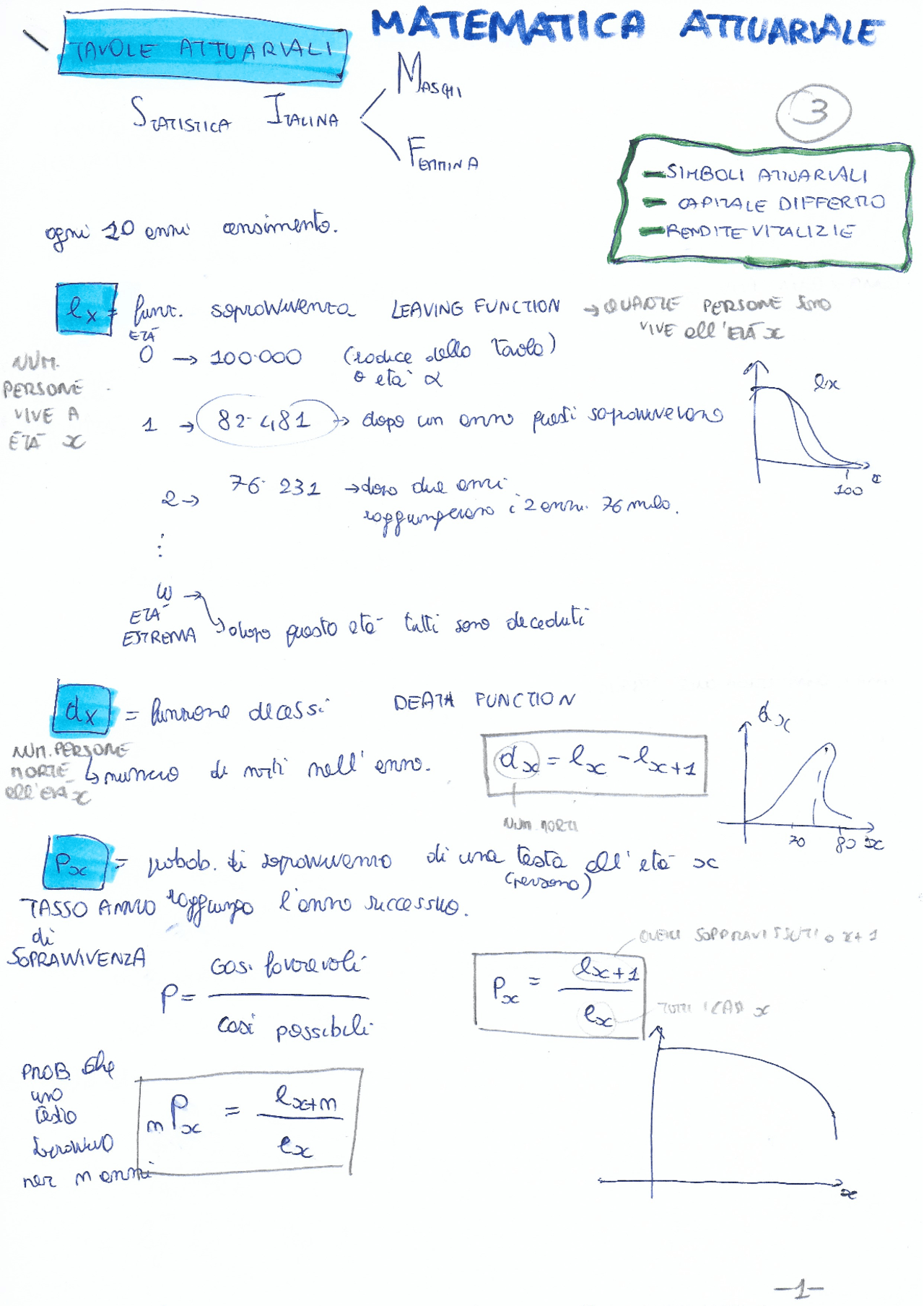 Matematica Attuariale Nozioni Base Docsity