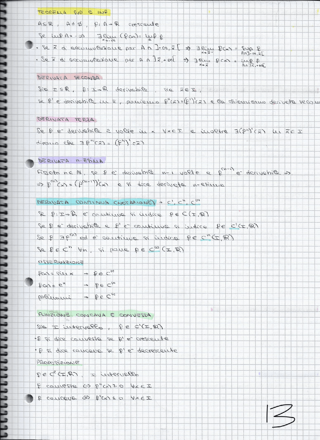 Derivate Di Funzioni Docsity