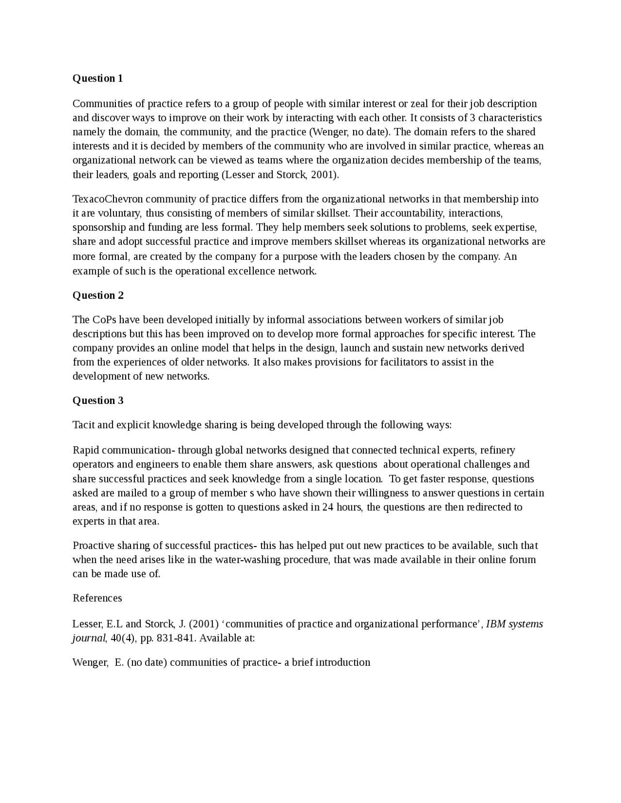 Strategic Knowledge Base Docsity
