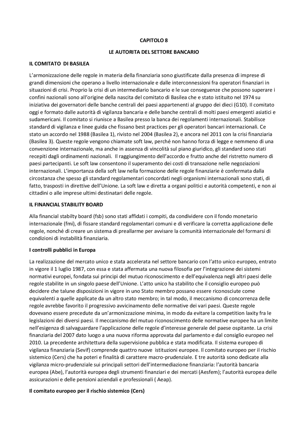 Banca E Intermediari Docsity