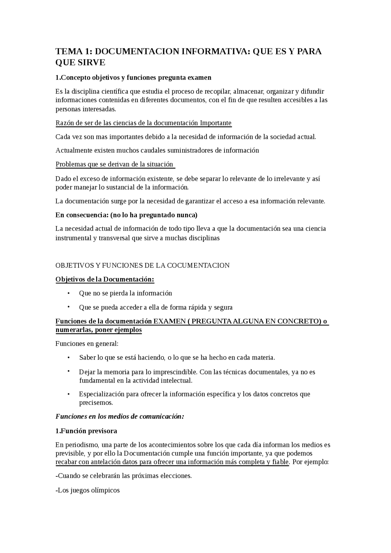 Apuntes Gestion De Fuentes Documentales Docsity