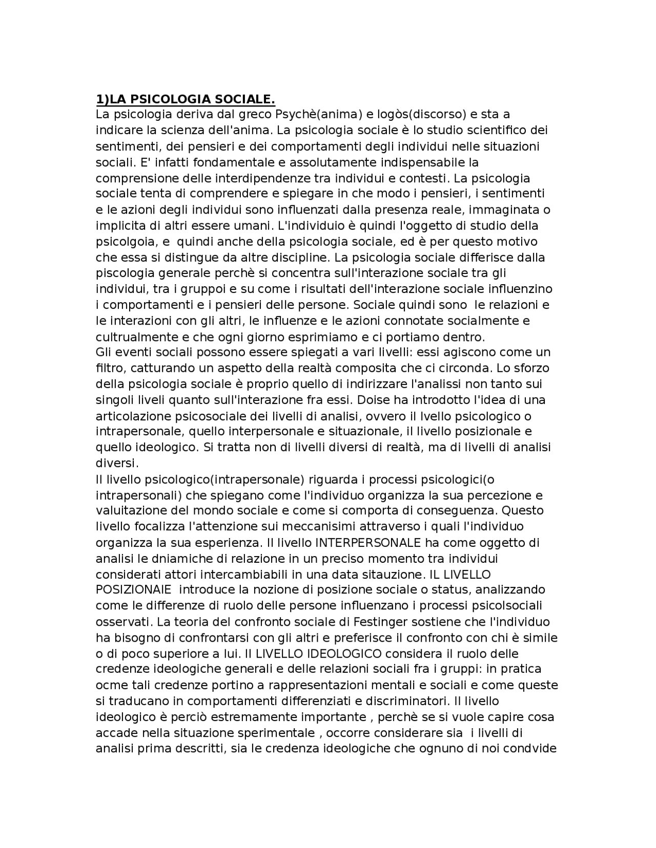 Psicologia Sociale Teorie E Prassi Educative Docsity