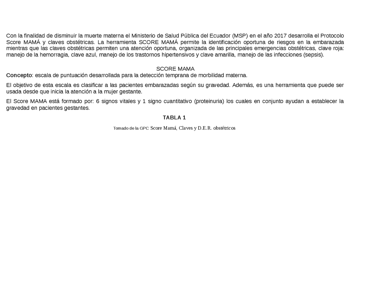Score mama y codigos obstetricos | Esquemas y mapas conceptuales de ...