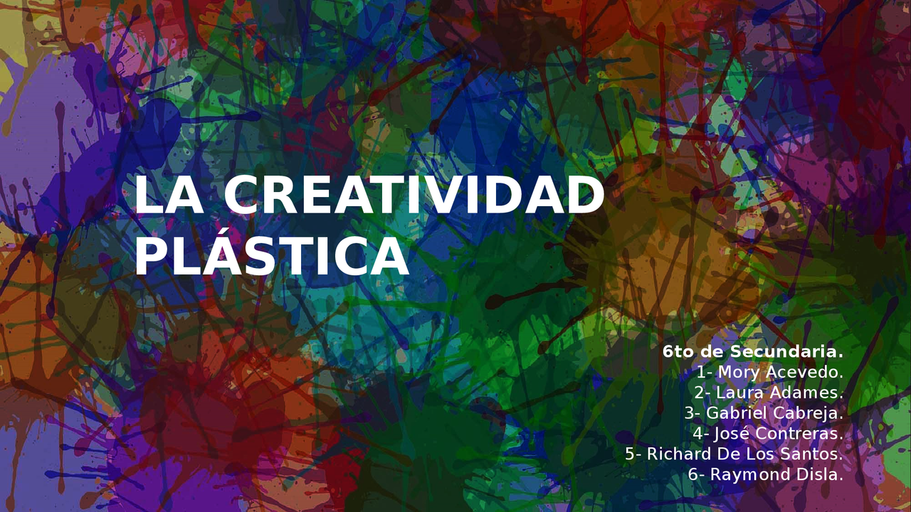 Creatividad Plástica en el Arte - Docsity