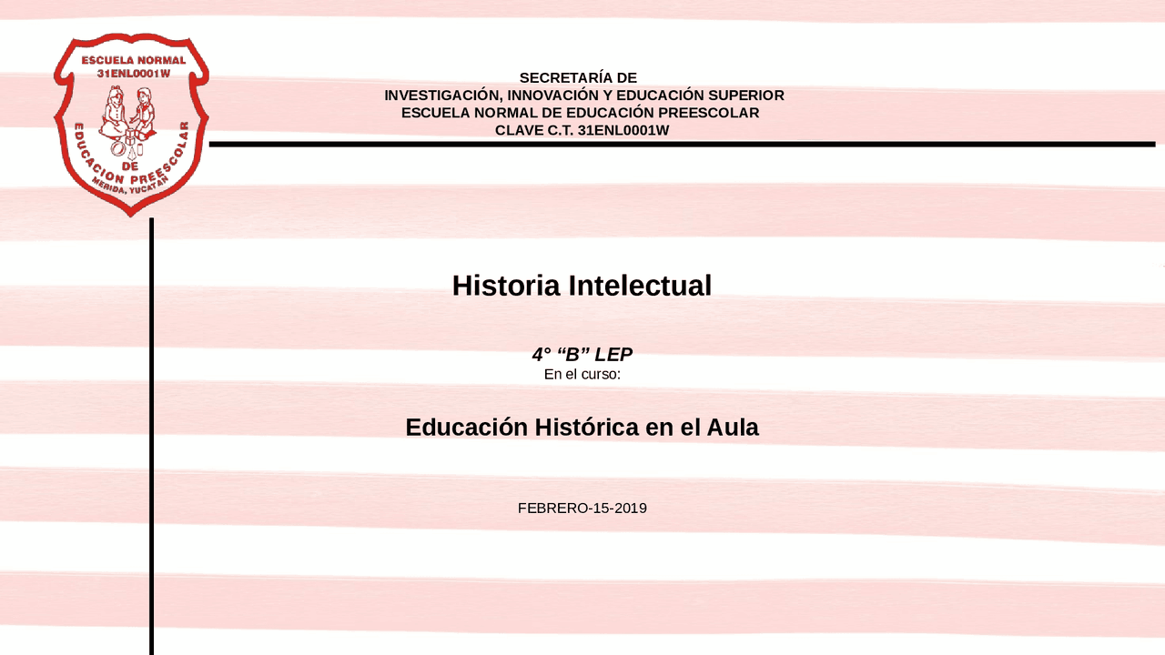 HISTORIA INTELECTUAL - Docsity