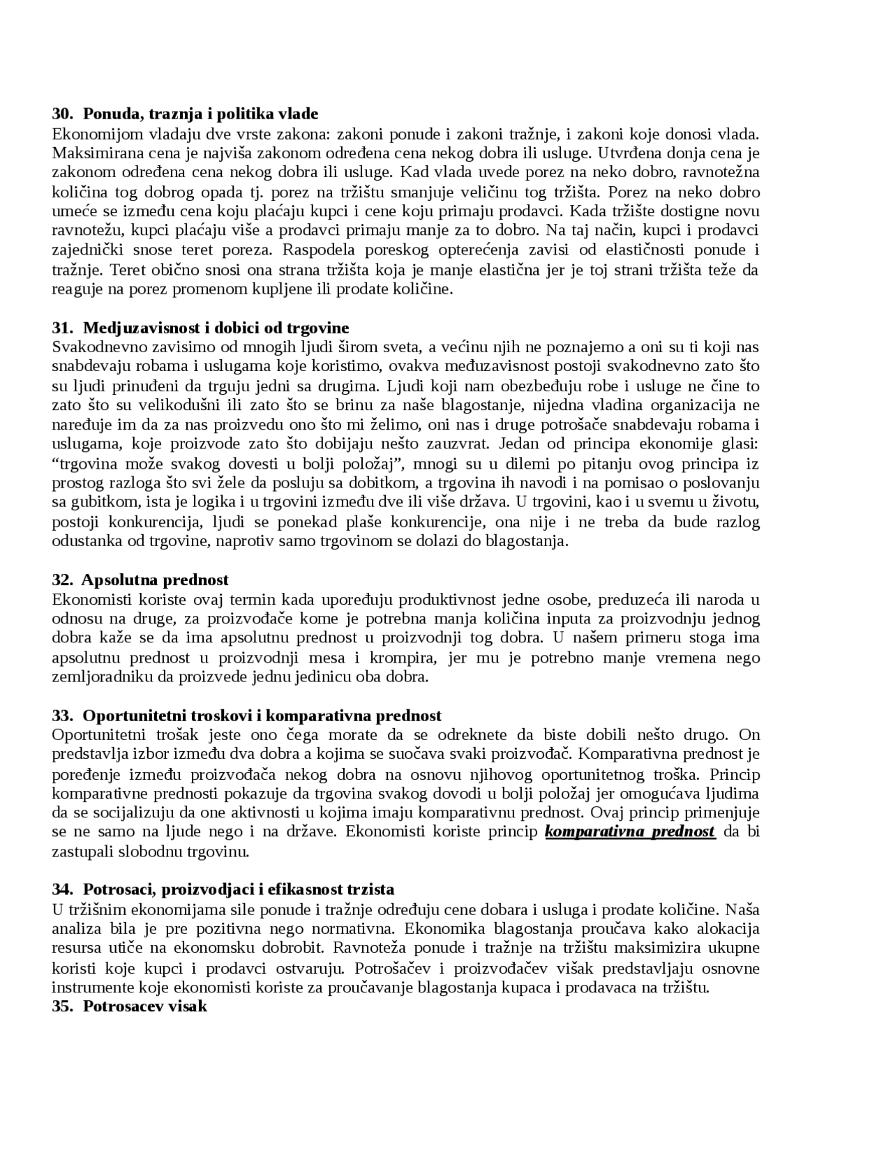 Makroekonomija Zavrsni Rad Beleške Macroeconomia Docsity