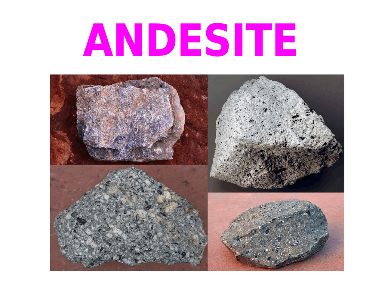 Andesite Roccia vulcanica - Docsity