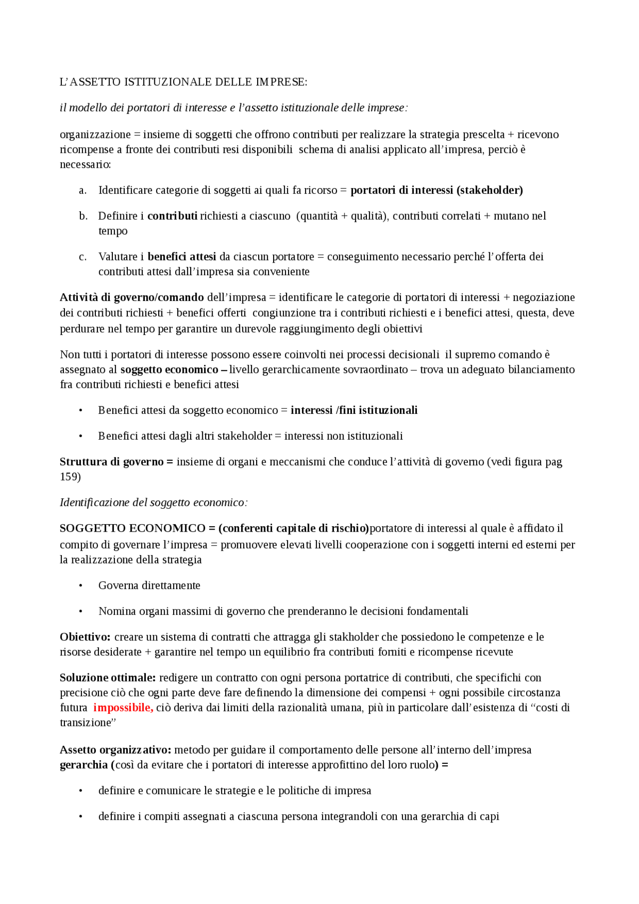 Riassunto Capitolo 4 Docsity