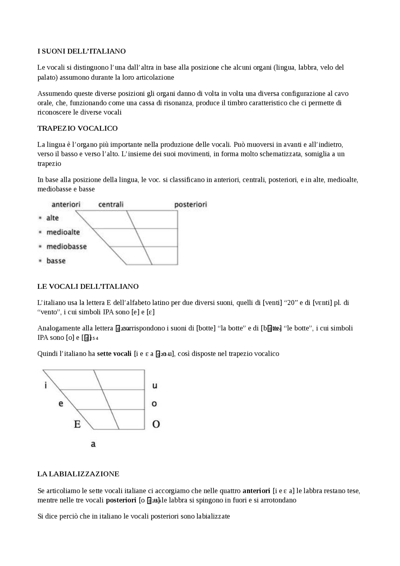 Lezione Base Di Fonetica Docsity