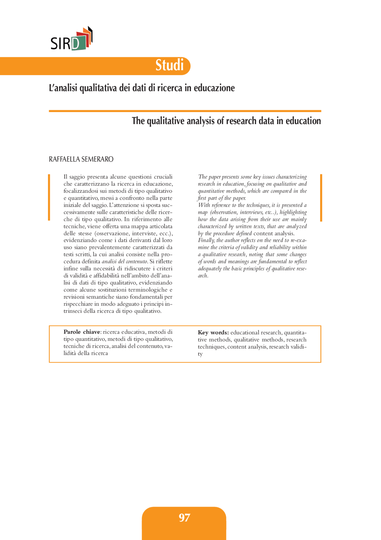 Analisi Qualitativa Del Progetto Docsity