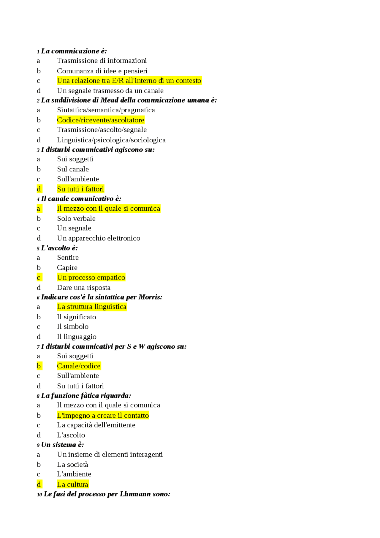 La Semantica Test Video Docsity