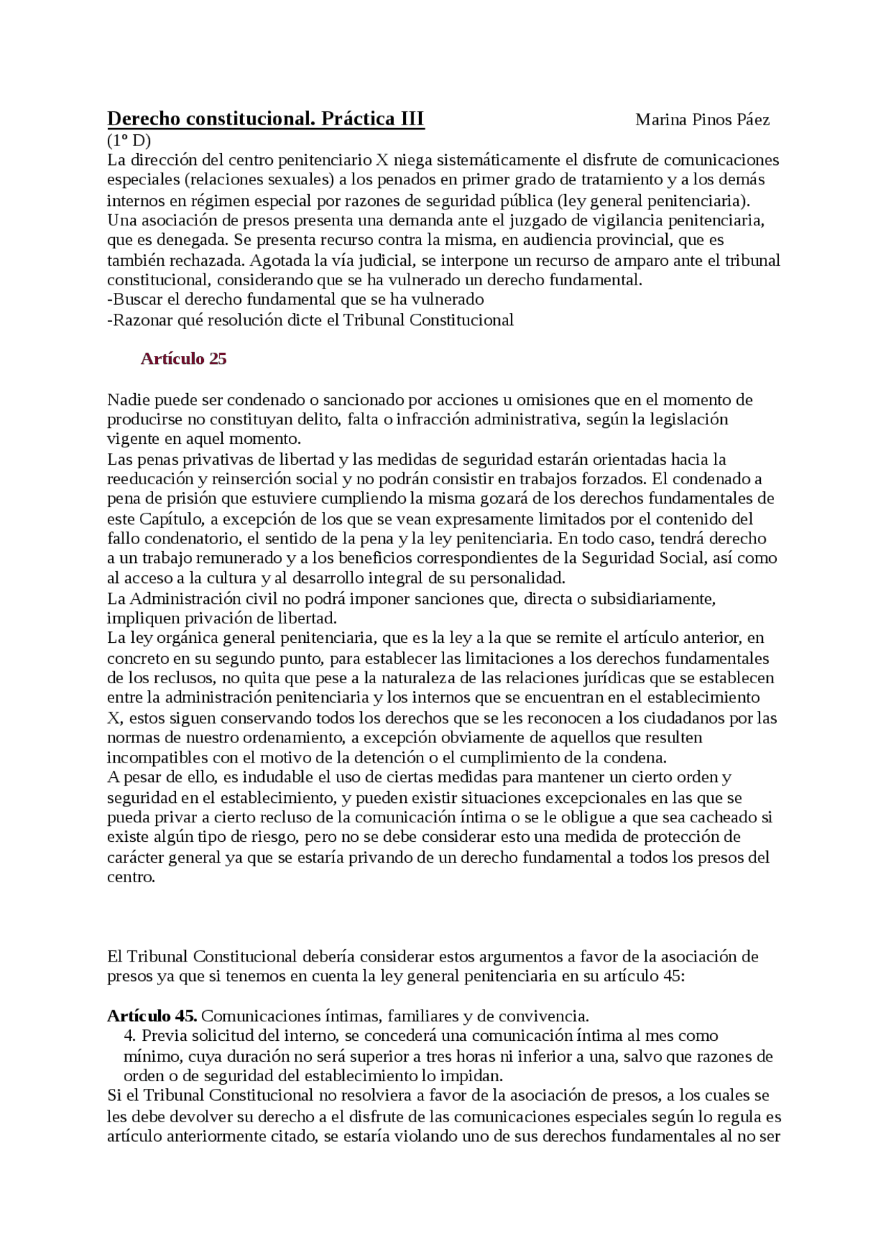 Practica Derecho Constitucional Docsity