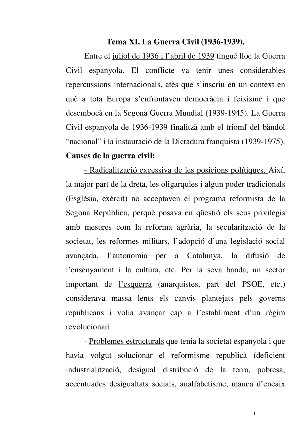 Guerra Civil Española - Docsity