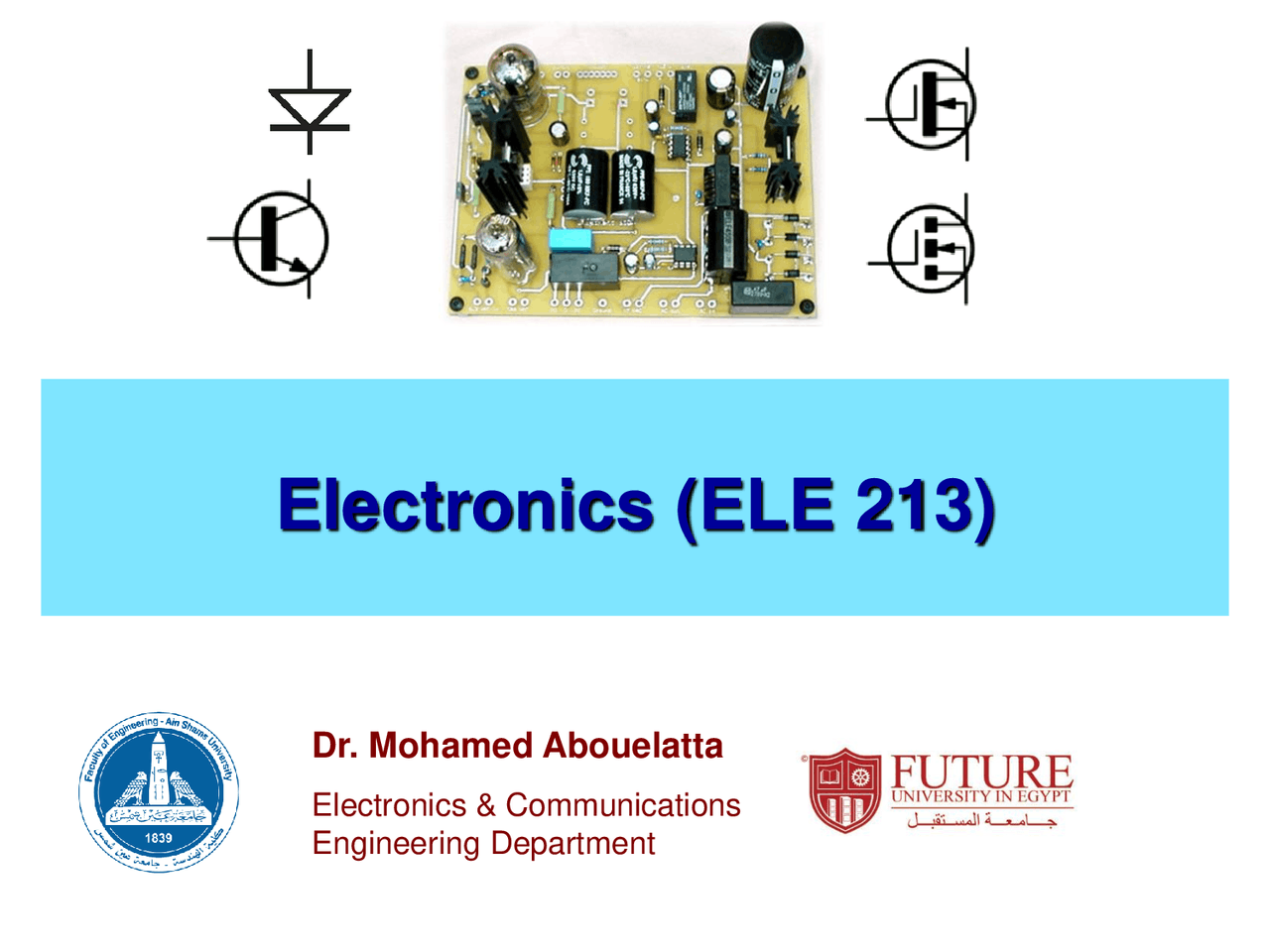 Slides Of Electronics Docsity