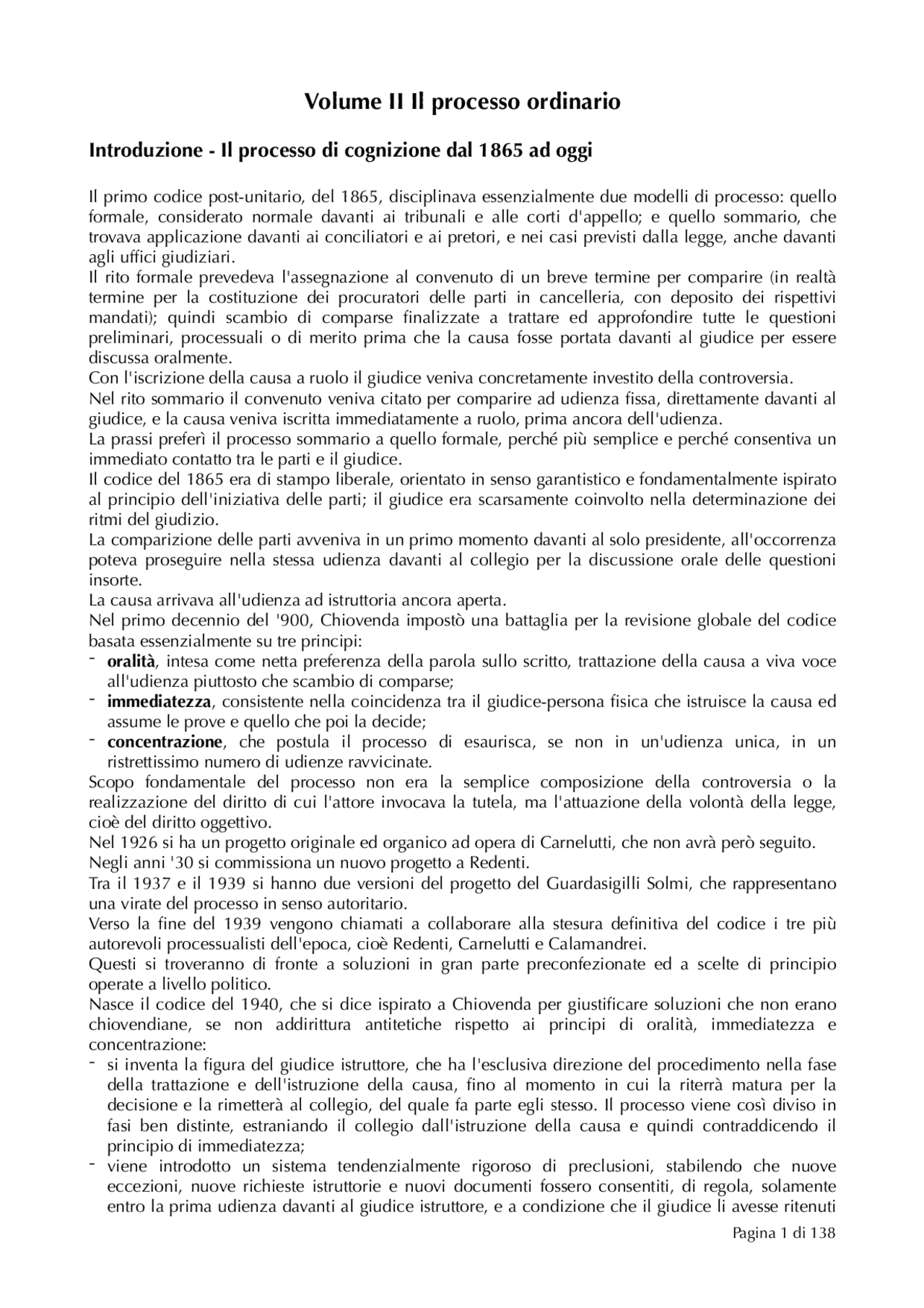 Diritto Processuale Civile Balena Ii Ed Iv Docsity
