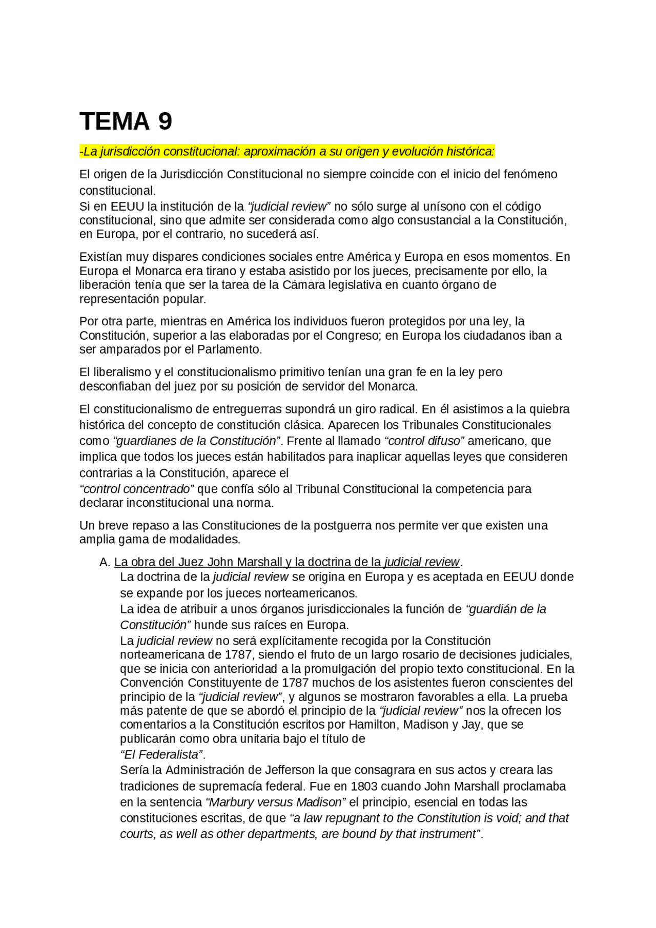 Apuntes Constitucional I Docsity