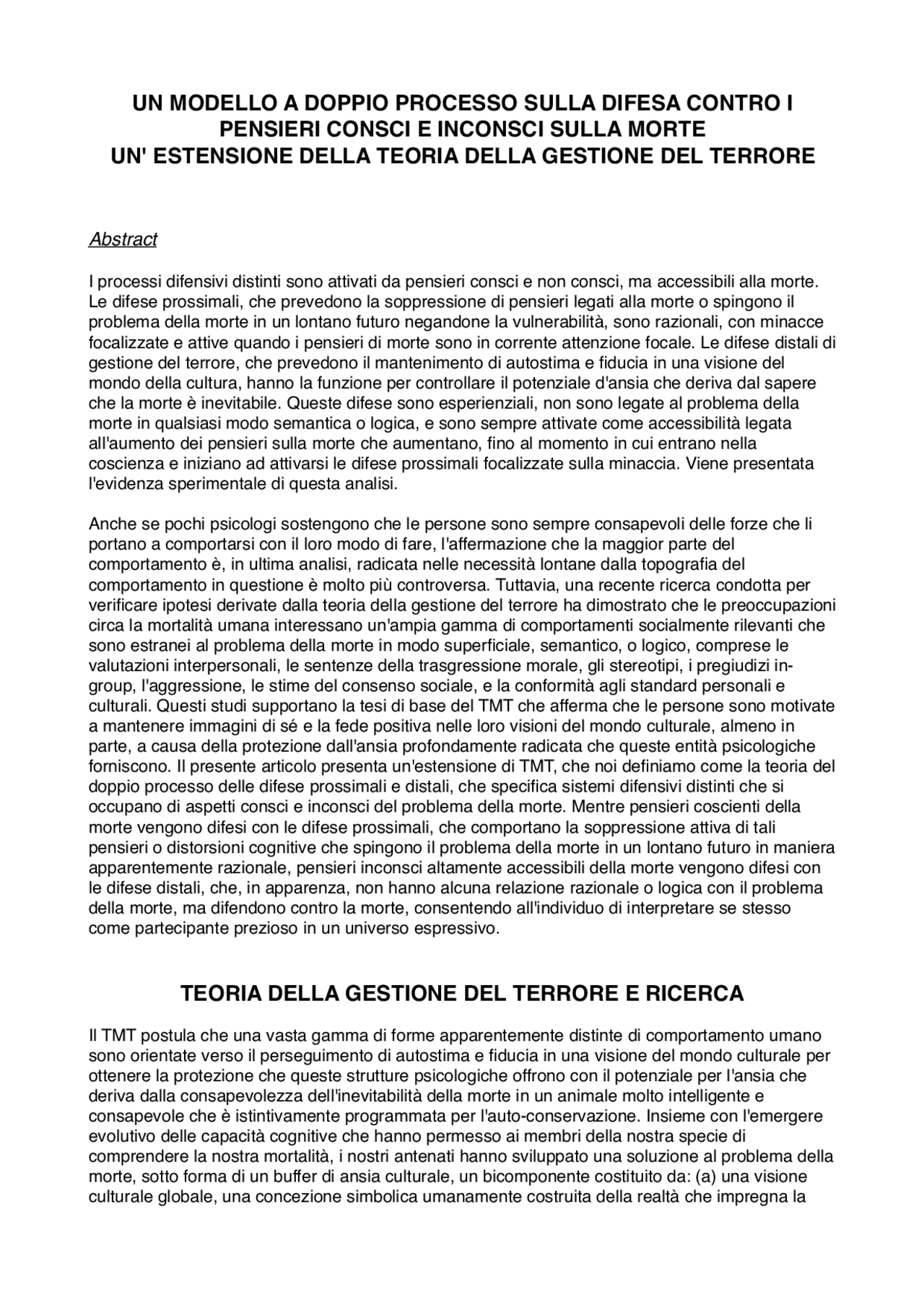 Psicologia Degli Atteggiamenti Docsity