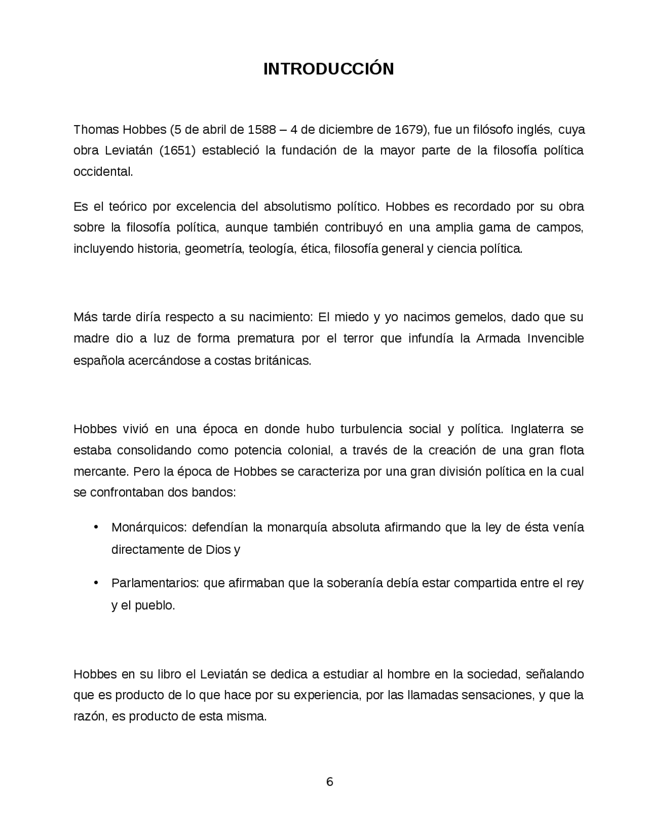 Ensayo Libro Leviathan Monografías Ensayos De Teoria Del Estado