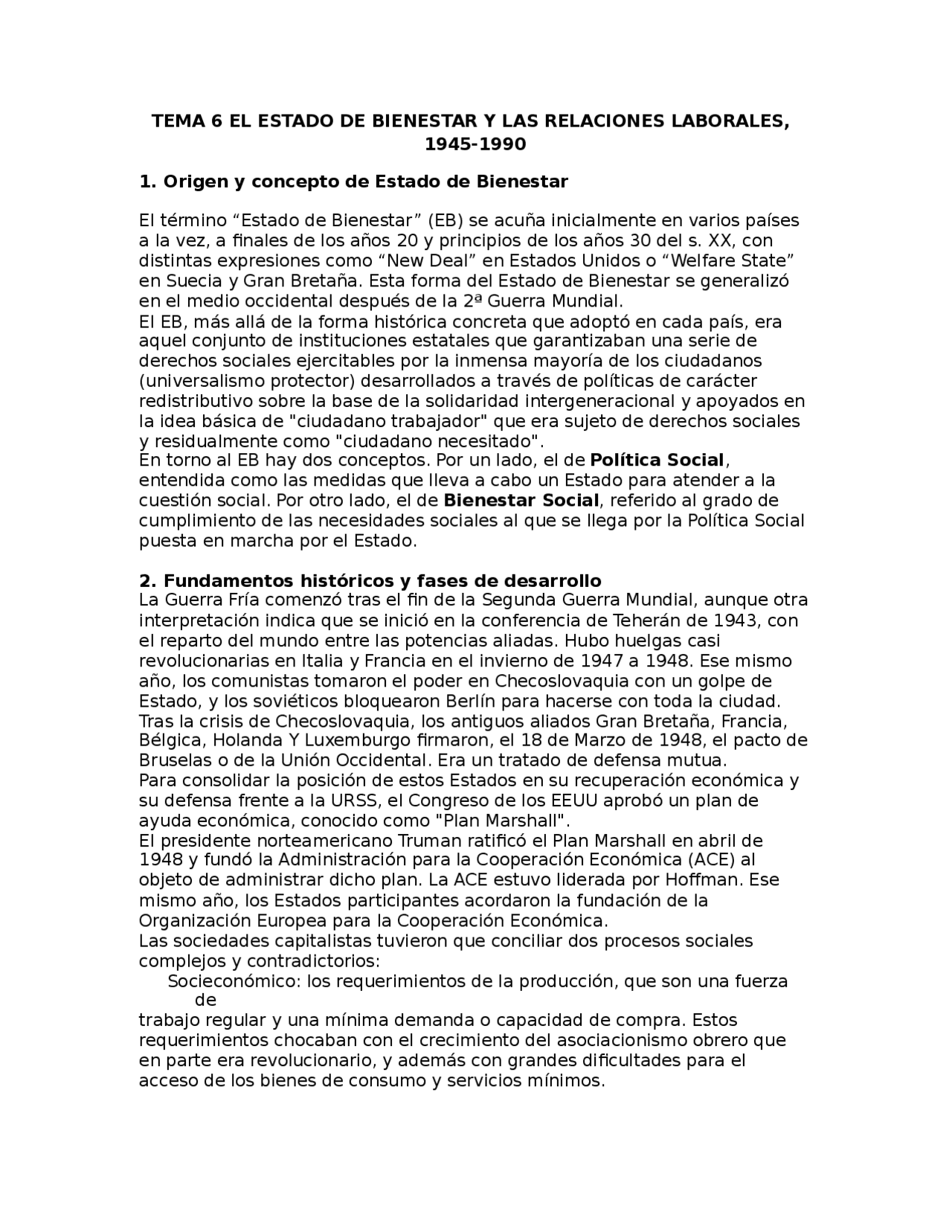 Historia Rrll Rrhh 1º Docsity