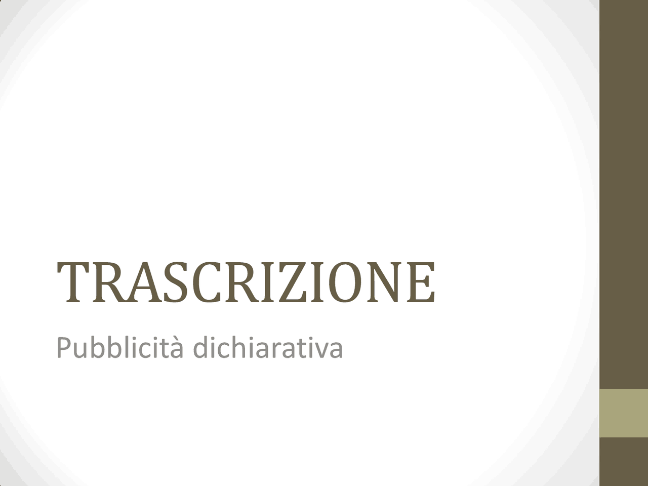 La Trascrizione Nel Diritto Docsity