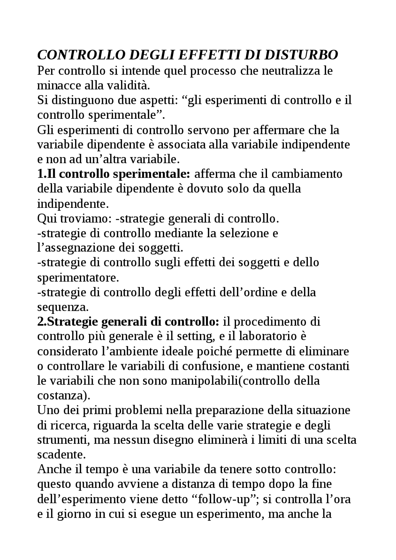 Riassunti Di Psicometria Docsity