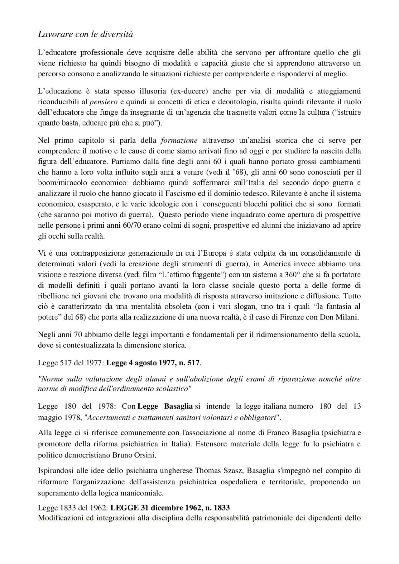 Appunti Pedagogia Di Comunità Docsity