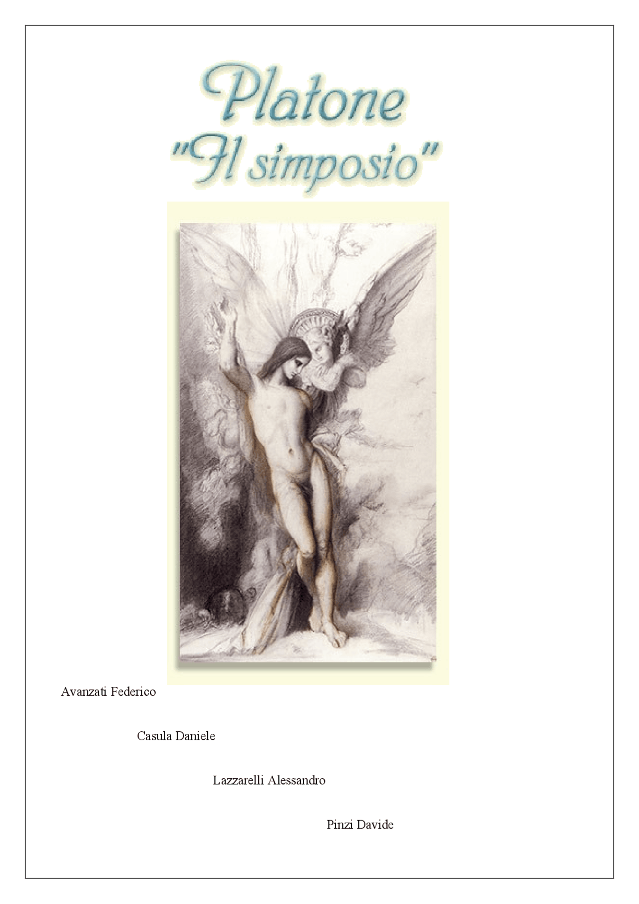 Il simposio di platone - Docsity