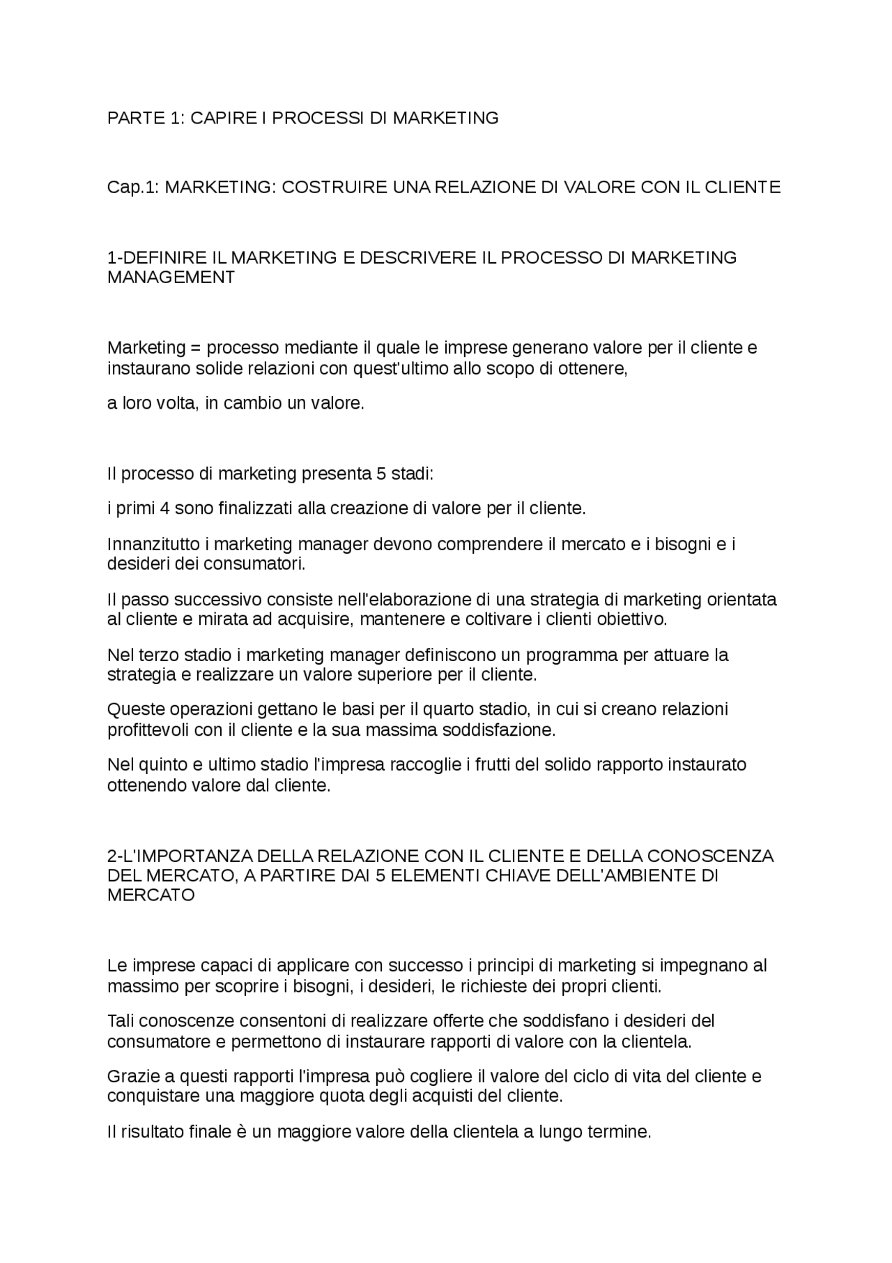 Appunti Di Marketing Docsity